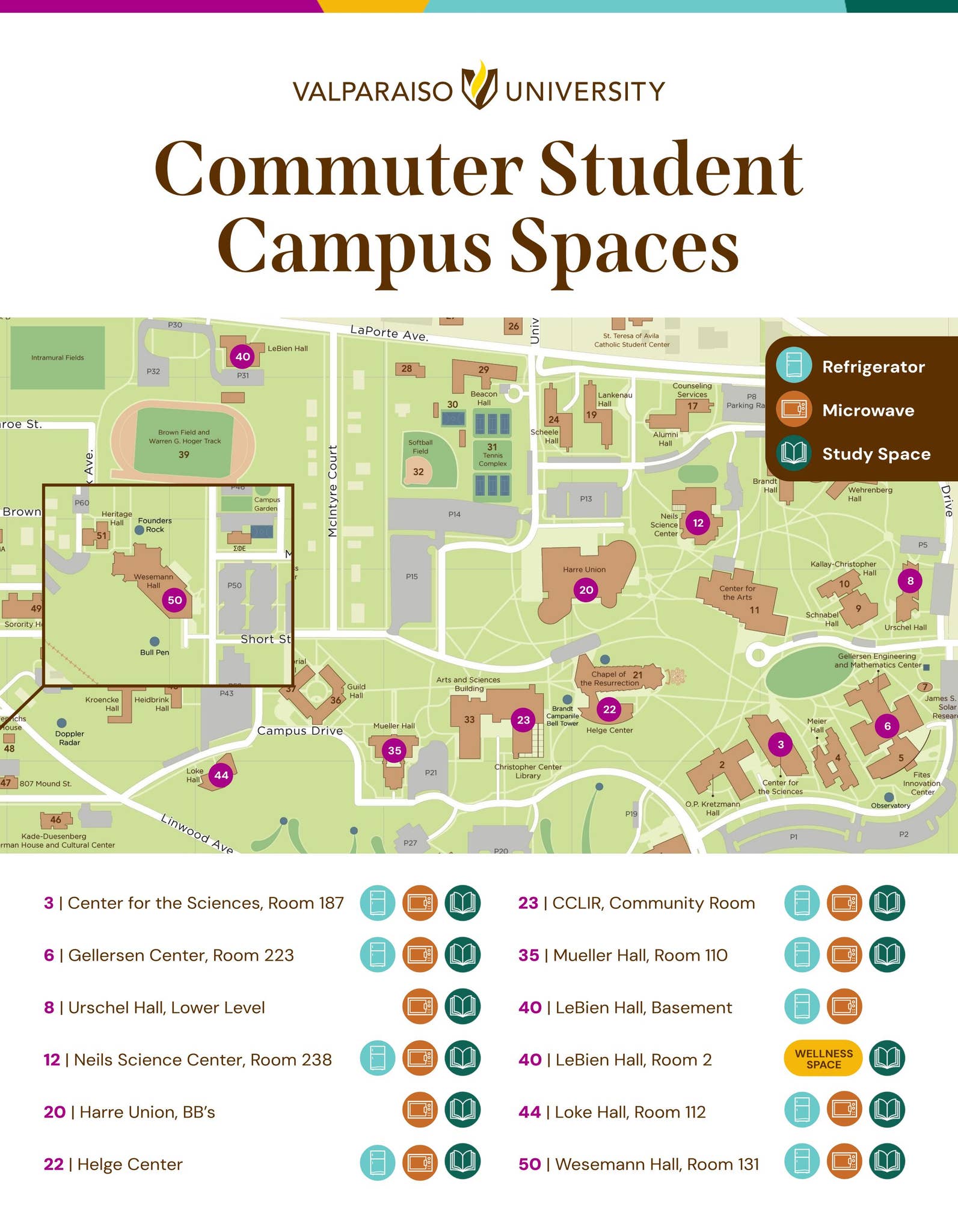 Commuter Student Campus Spaces by Valparaiso University - Issuu