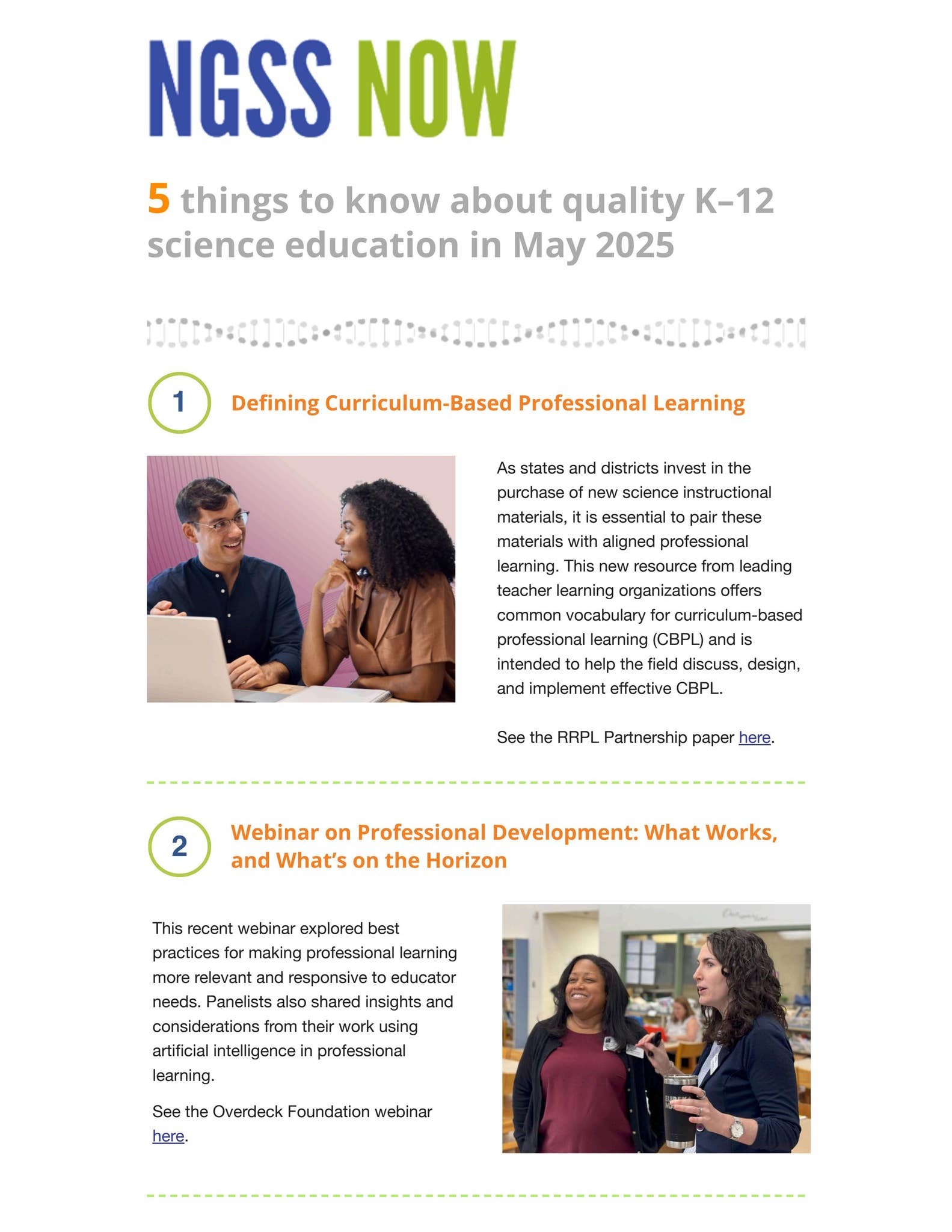 May 2025 NGSS Now Newsletter by NextGenScience - Issuu