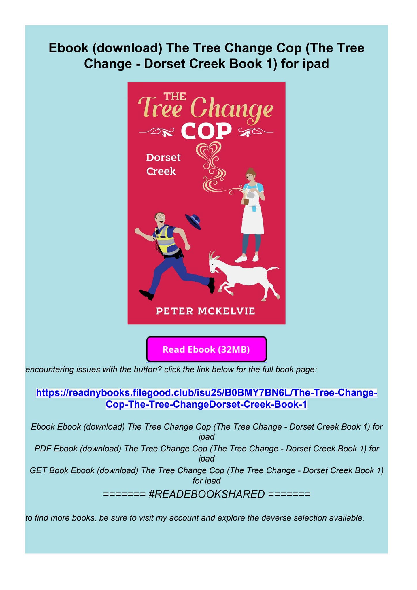 Ebook (download) The Tree Change Cop (The Tree Change - Dorset Creek ...