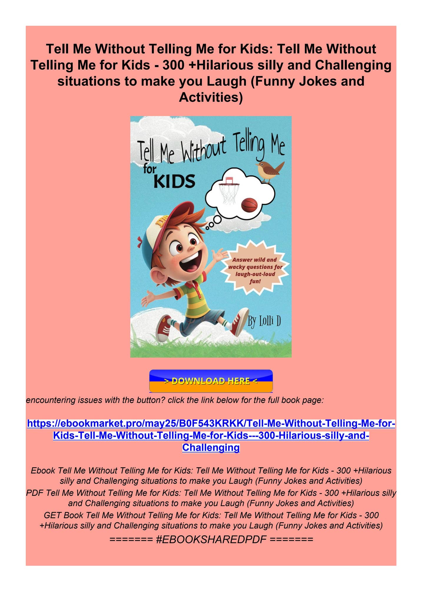 READ Tell Me Without Telling Me for Kids: Tell Me Without Telling Me f ...