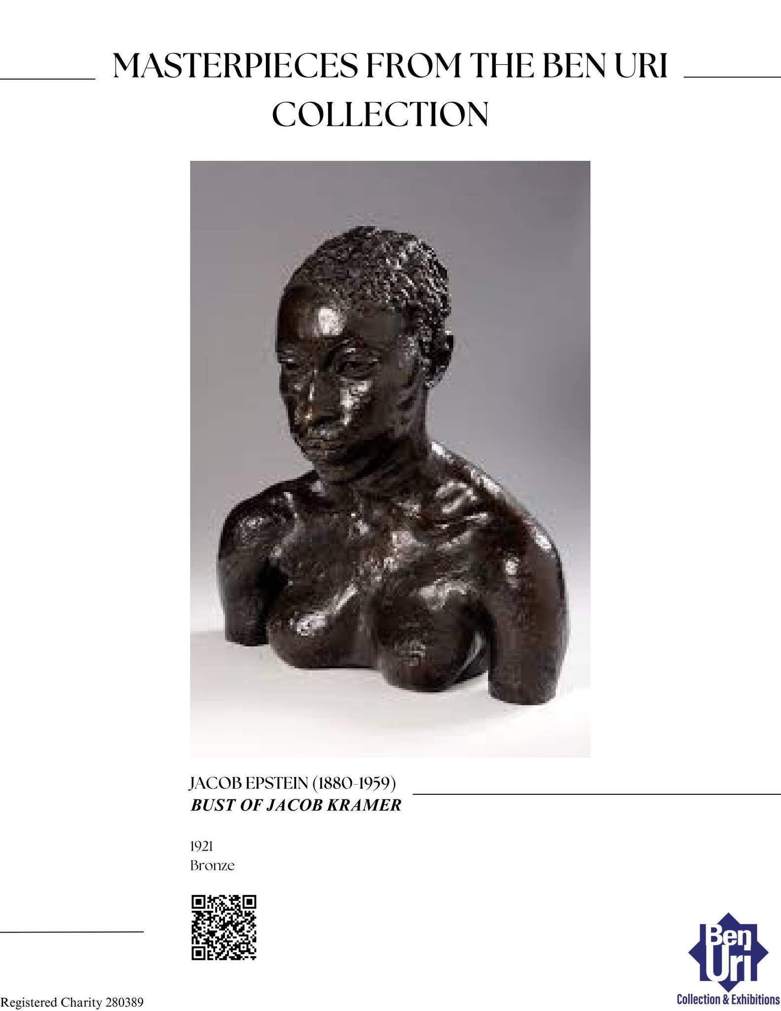 Masterpieces of the Ben Uri Collection - JACOB EPSTEIN (1880-1959) BUST OF JACOB KRAMER by Ben ...