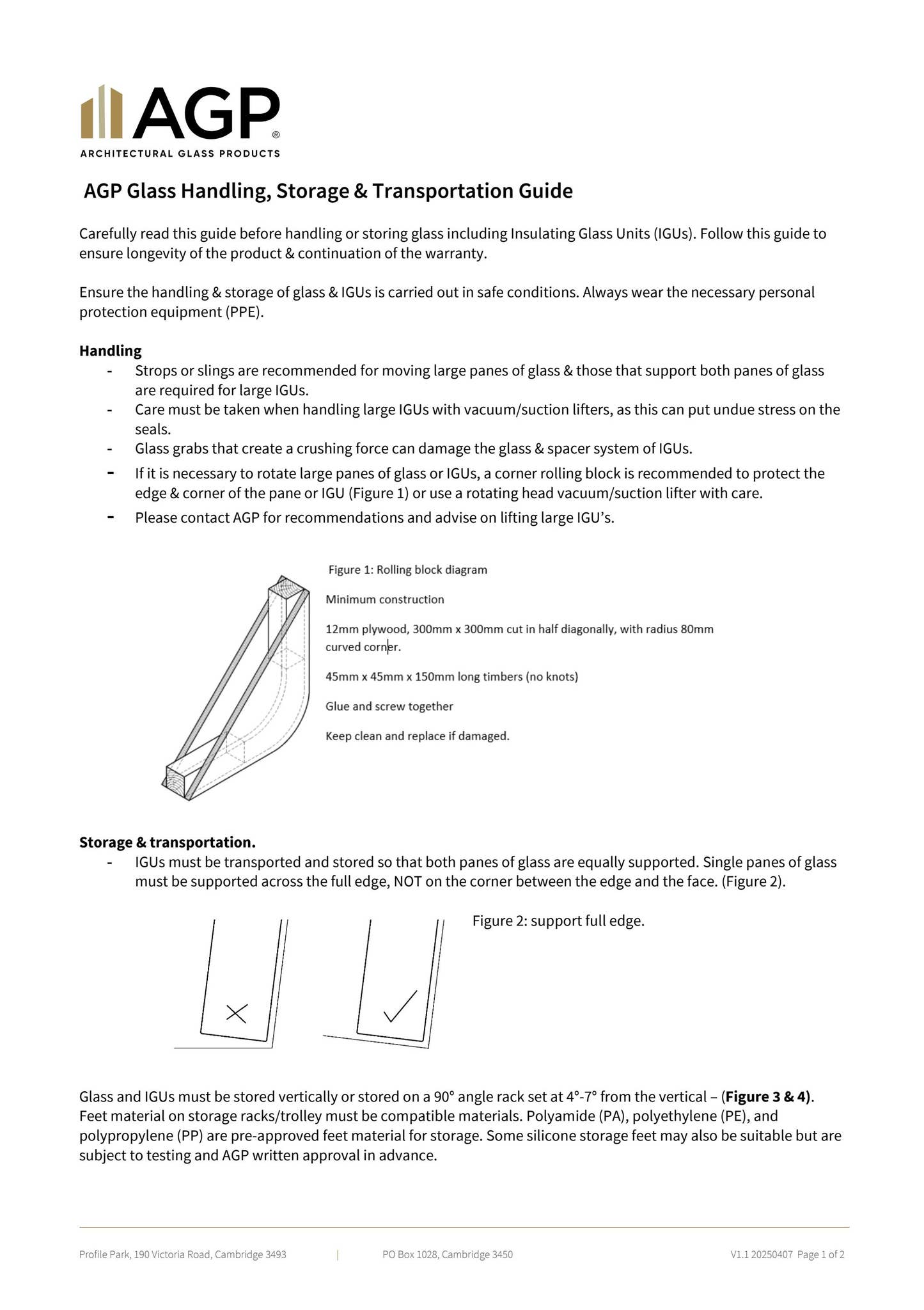 AGP Glass Handling, Storage & Transportation by APL Window Solutions ...
