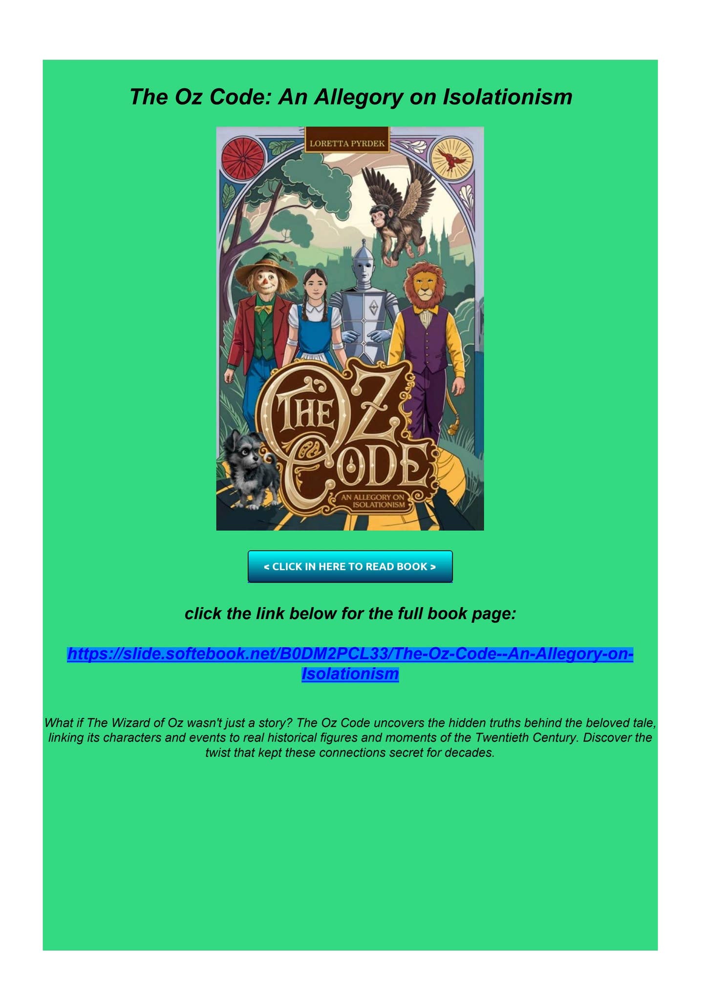 Ebook PDF The Oz Code: An Allegory on Isolationism by ...
