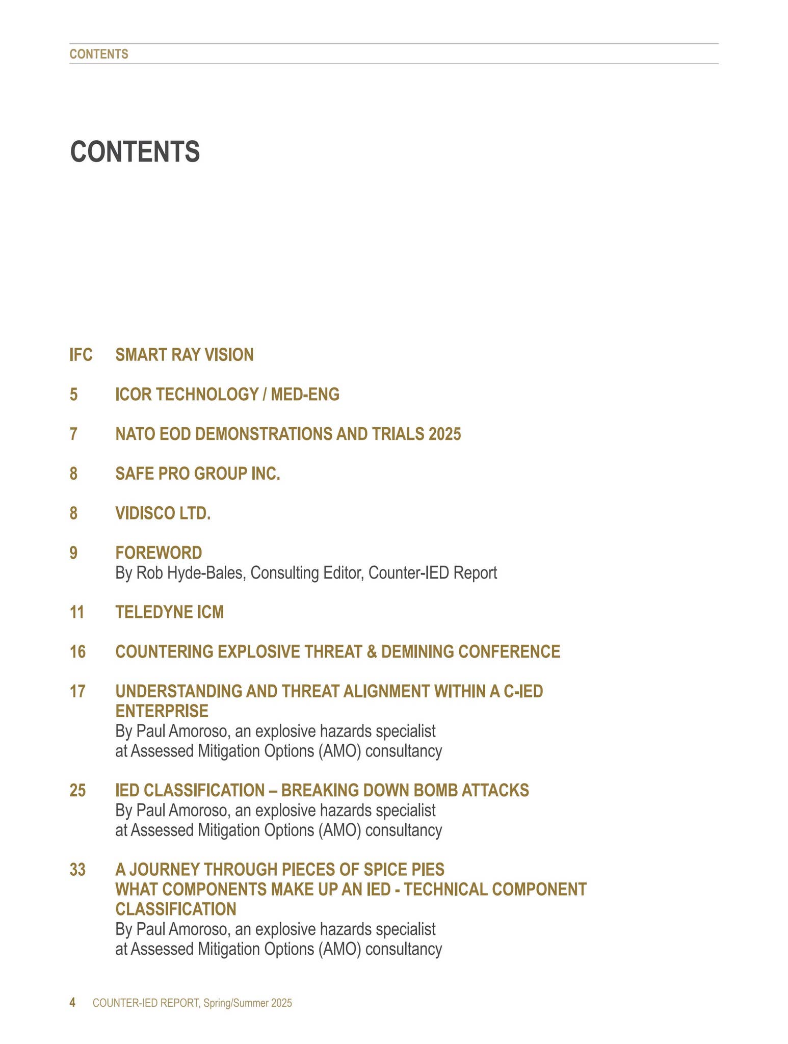 Counter-IED Report Spring-Summer 2025 - preview edition by Delta ...