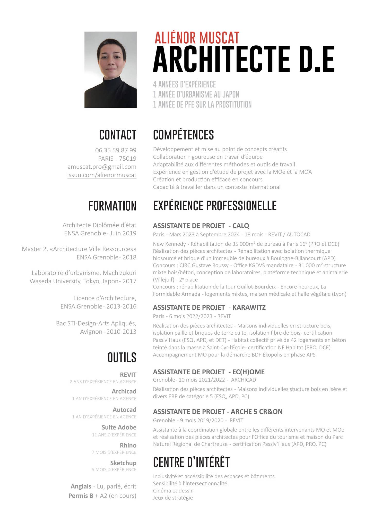 CV by Aliénor Muscat - Issuu