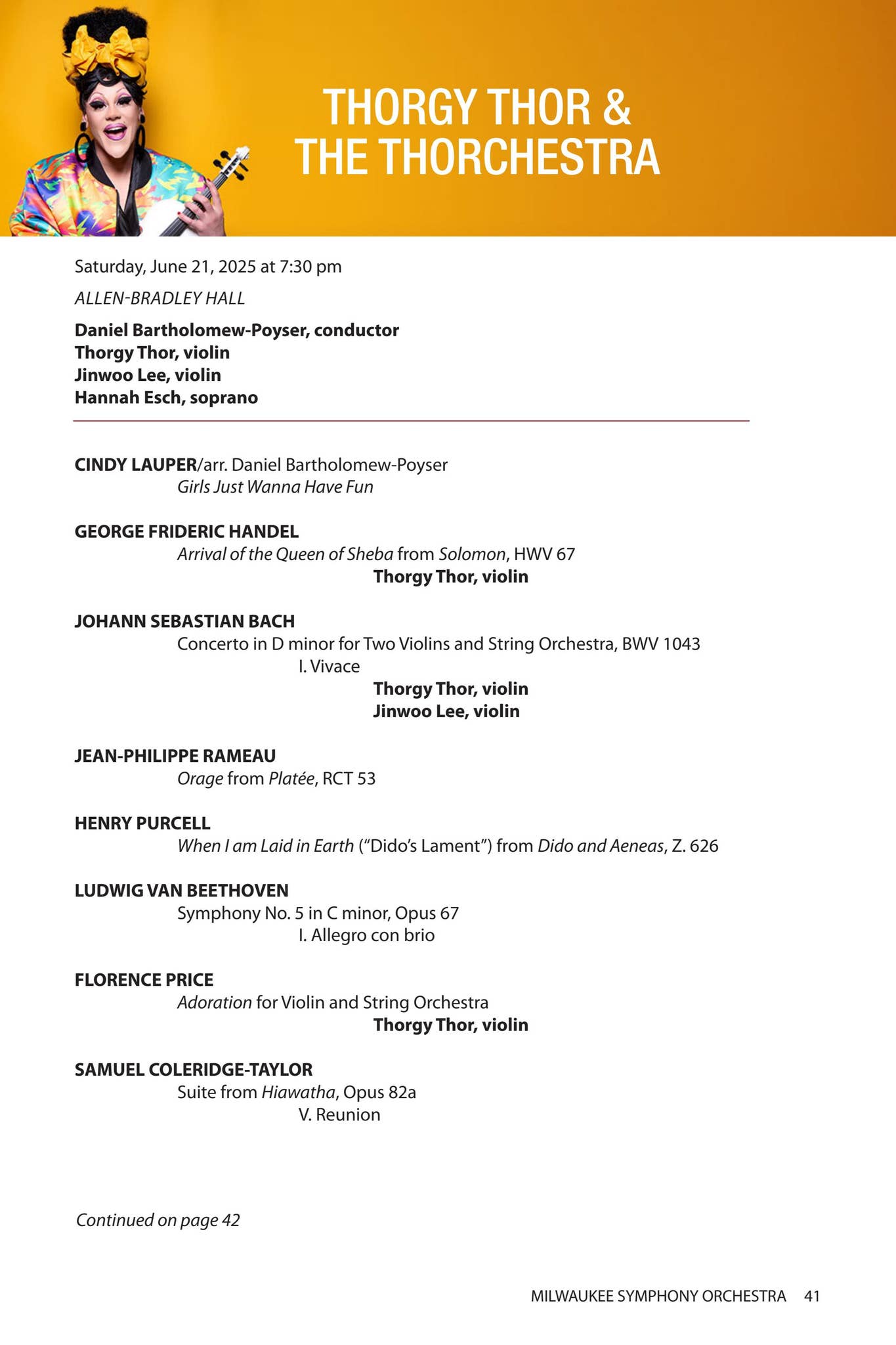 THORGY THOR & THE THORCHESTRA by Milwaukee Symphony Orchestra - Issuu