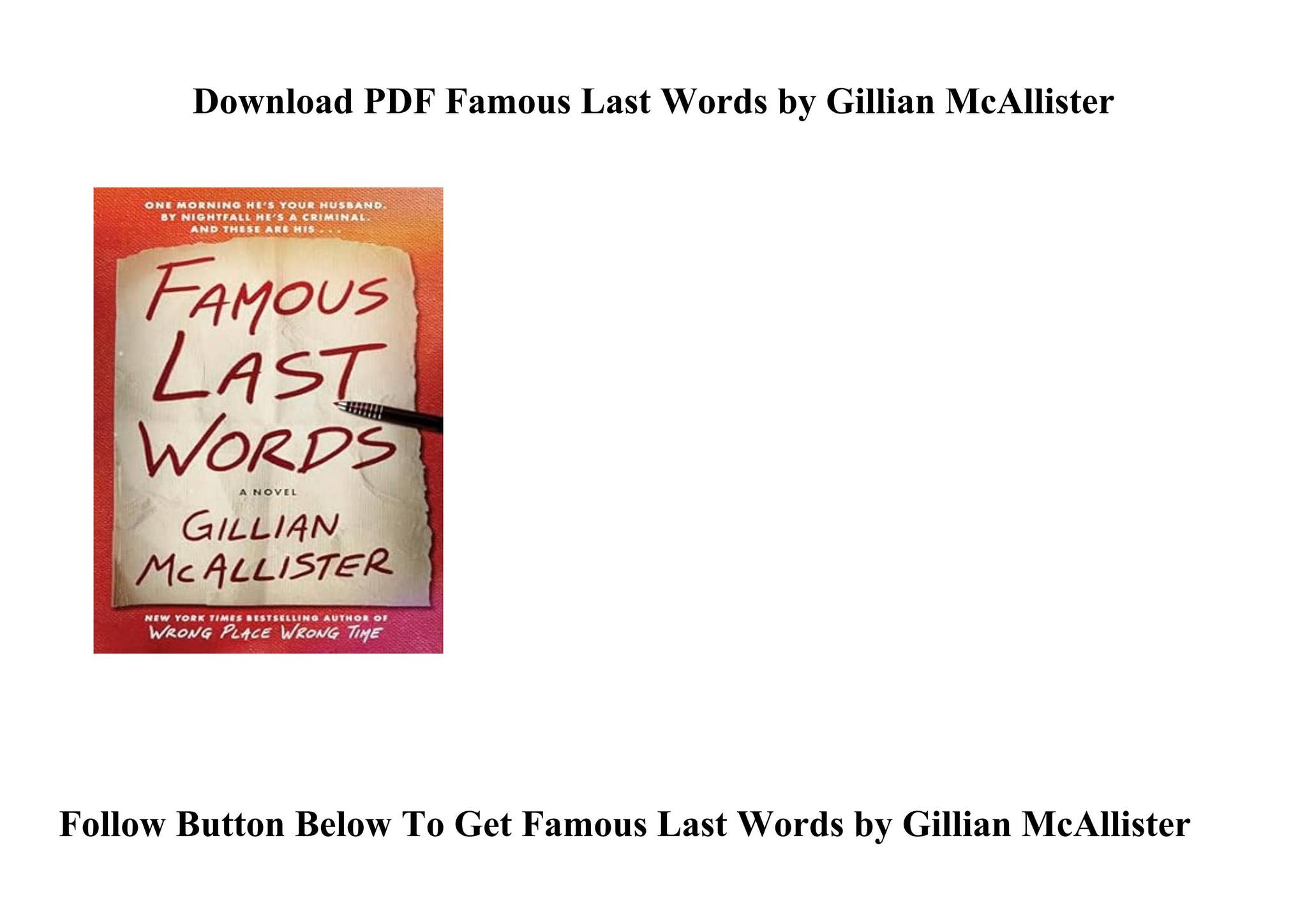 [PDF] Famous Last Words Book Download by 1AaHa1697s - Issuu