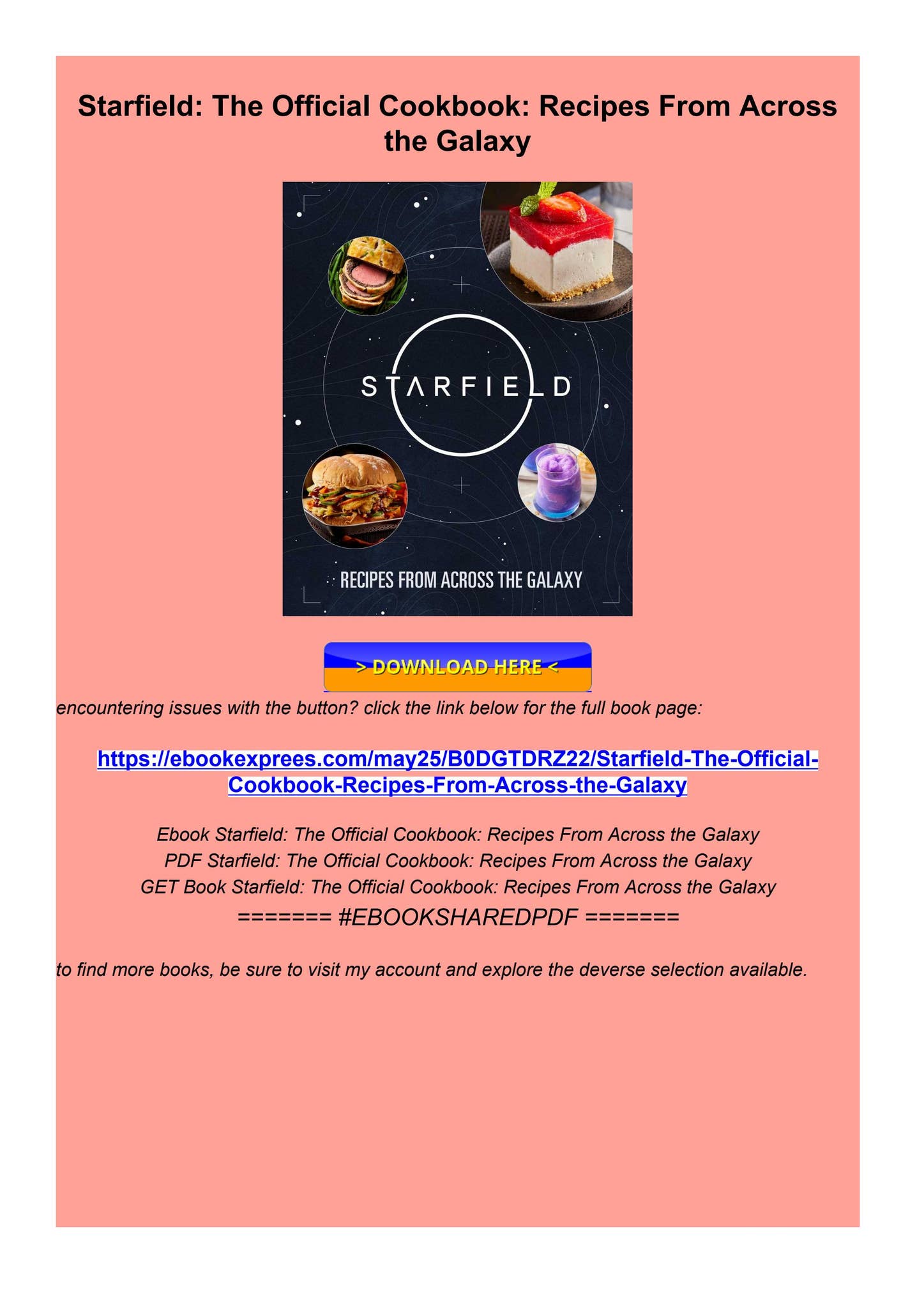 get [PDF] Starfield: The Official Cookbook: Recipes From Across the Ga ...
