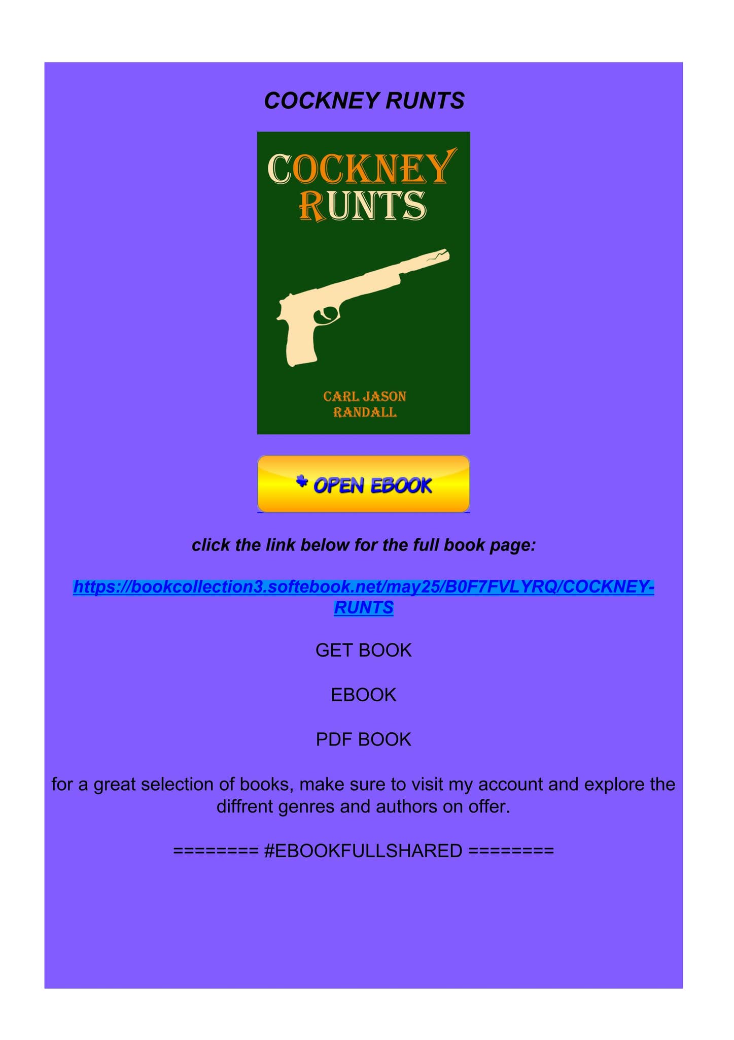 [PDF] COCKNEY RUNTS by ninogamsakhurdiaa - Issuu