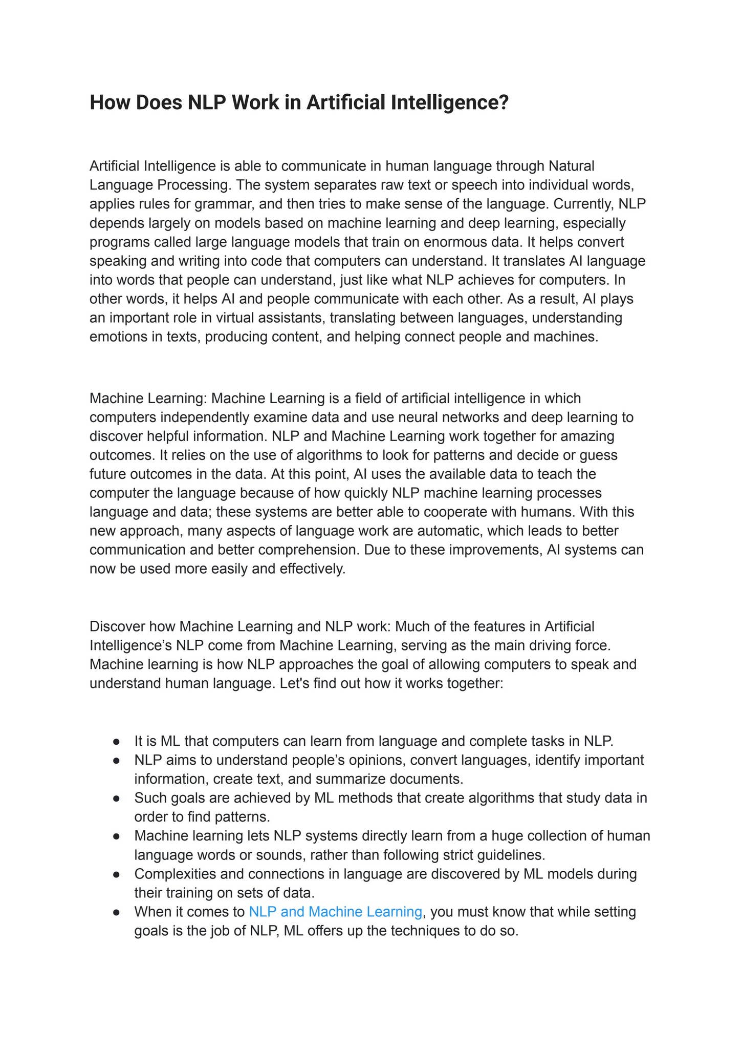 How Does NLP Work in Artificial Intelligence by studyunicornblog - Issuu