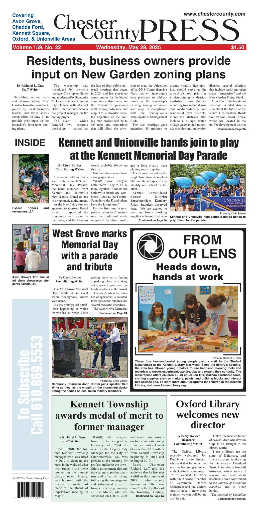 Chester County Press 05-28-2025 Edition by Ad Pro Inc. - Issuu