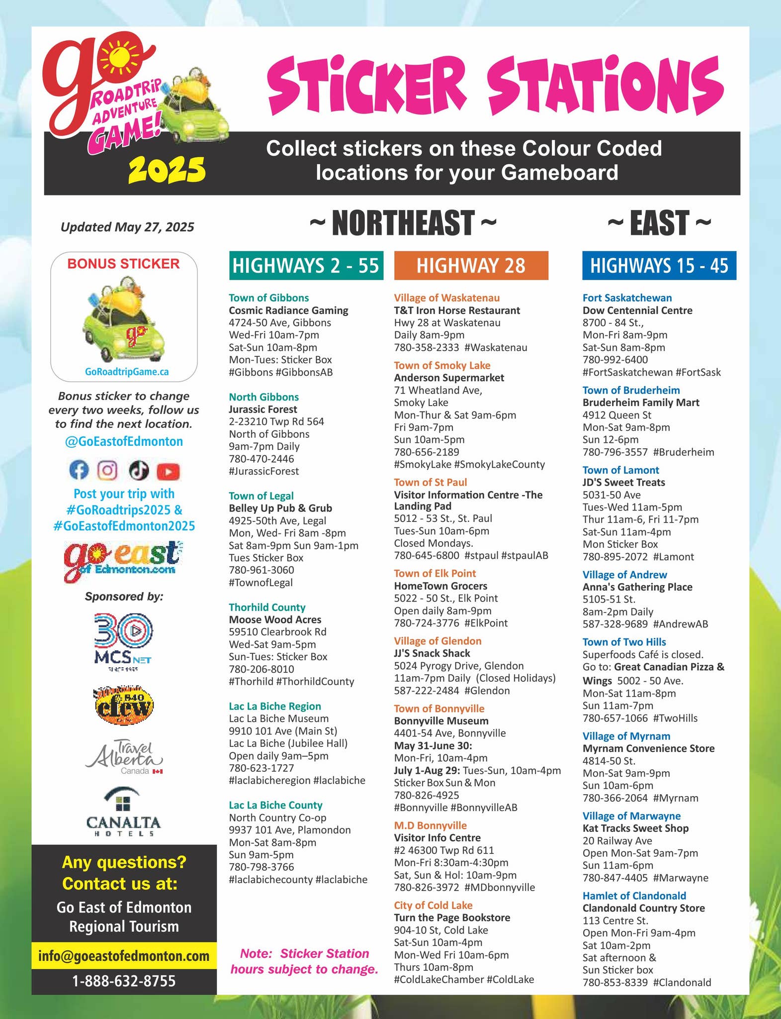 Roadtrip Adventure Game Sticker Stations by The Marketer - Issuu