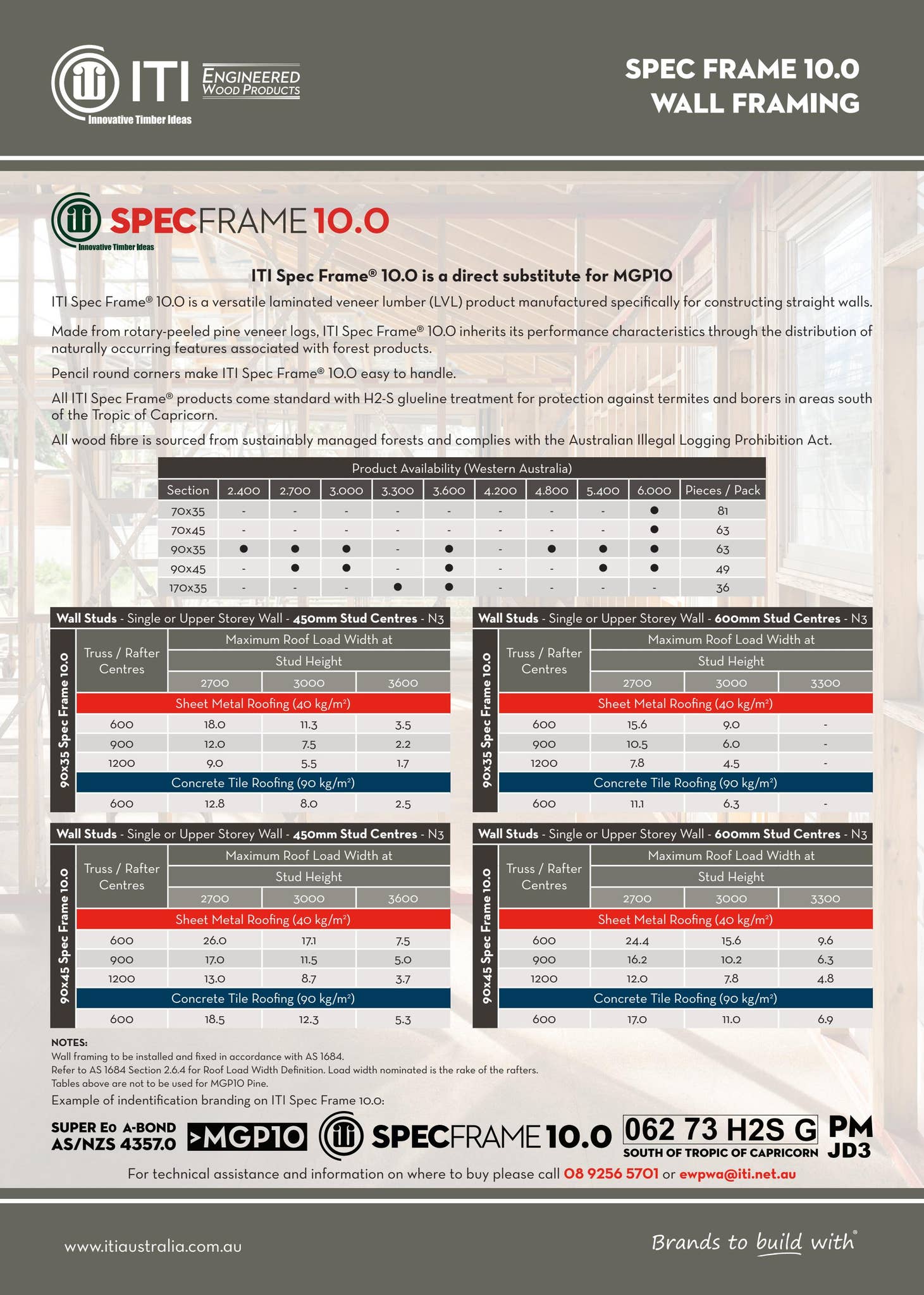 ITI Western Australia - Spec Frame 10.0 - Wall Framing V1.2 by ...