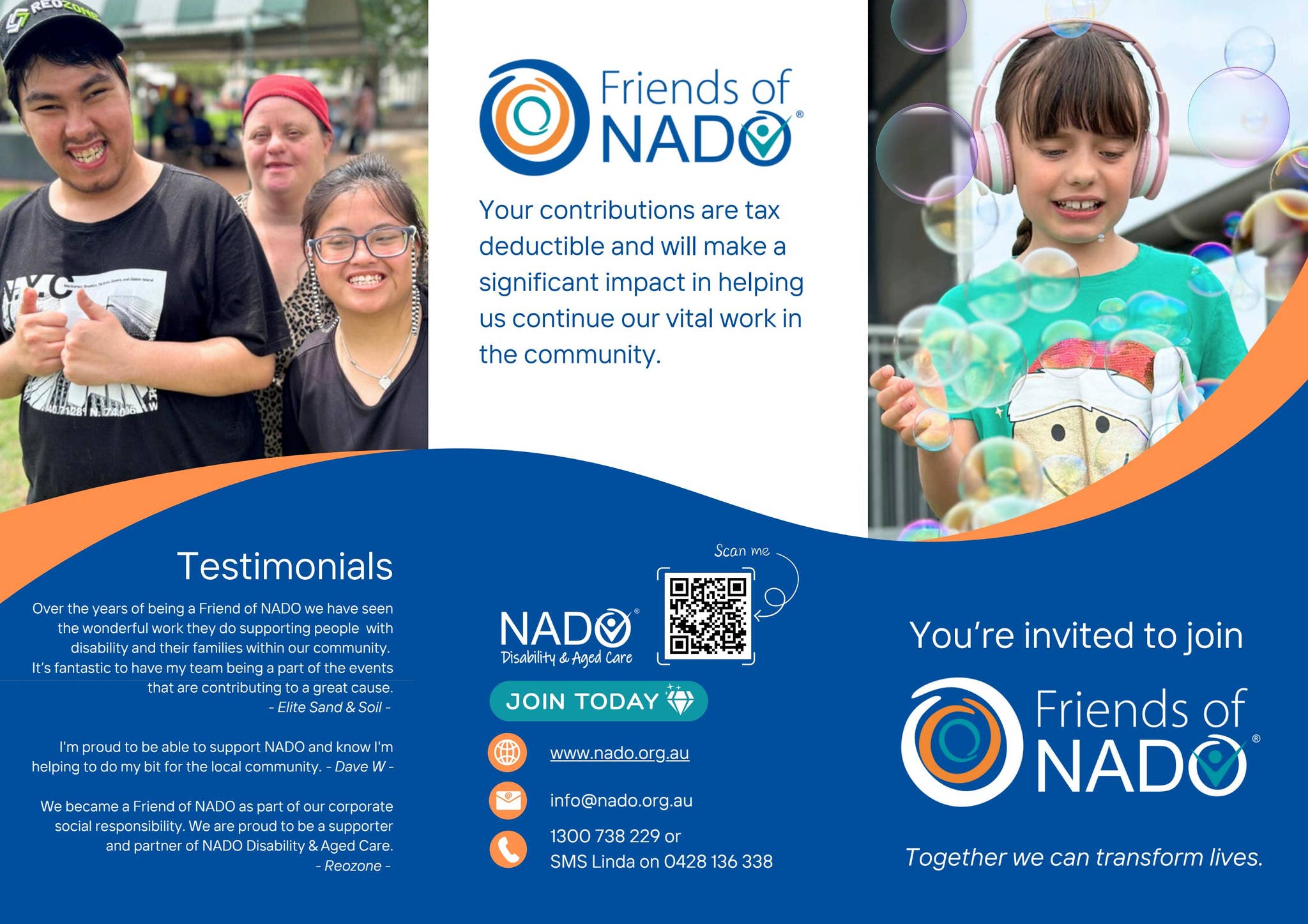 Friends of NADO Brochure by NADO Disability & Aged Care - Issuu