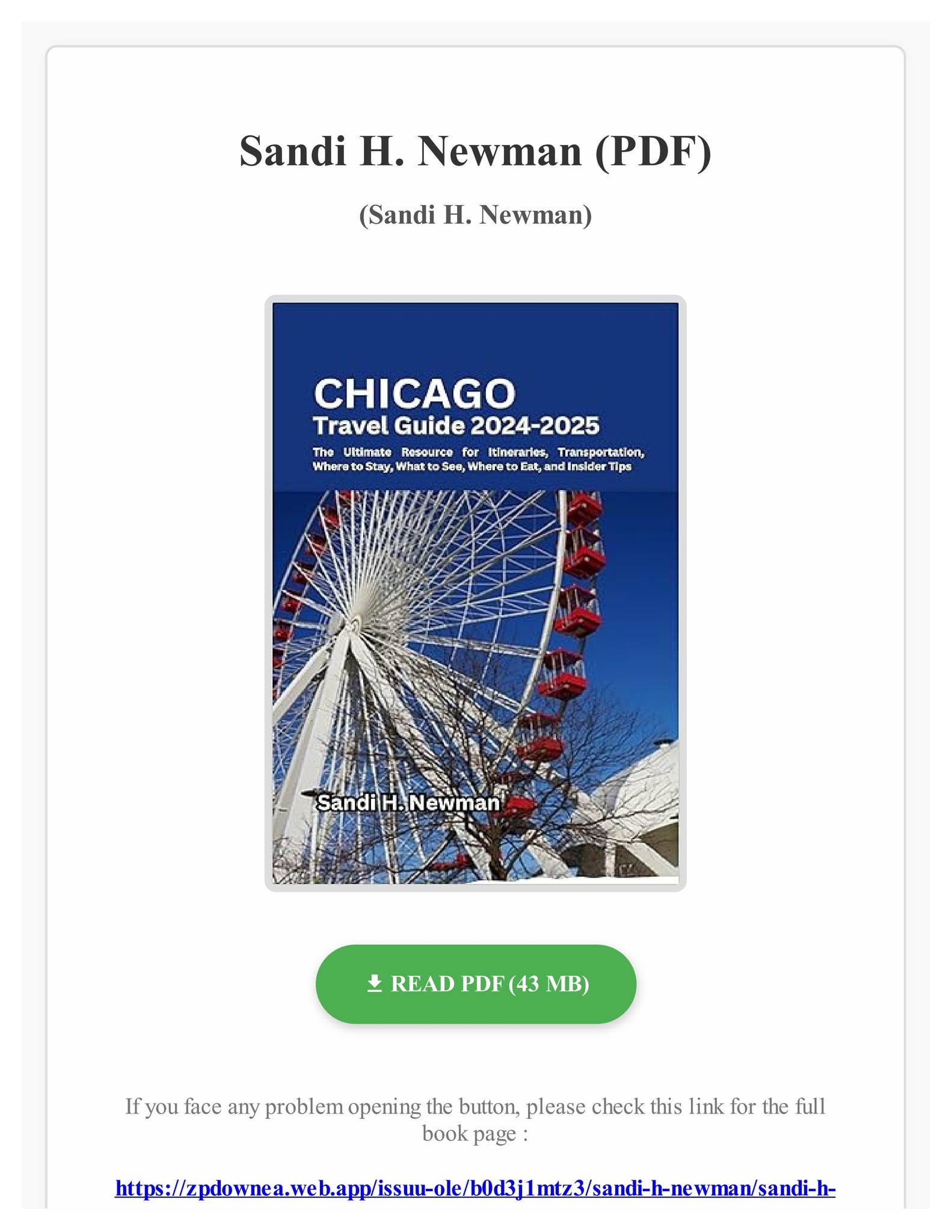 Ebook Free Sandi H. Newman by Sandi H. Newman by nicolasidt - Issuu