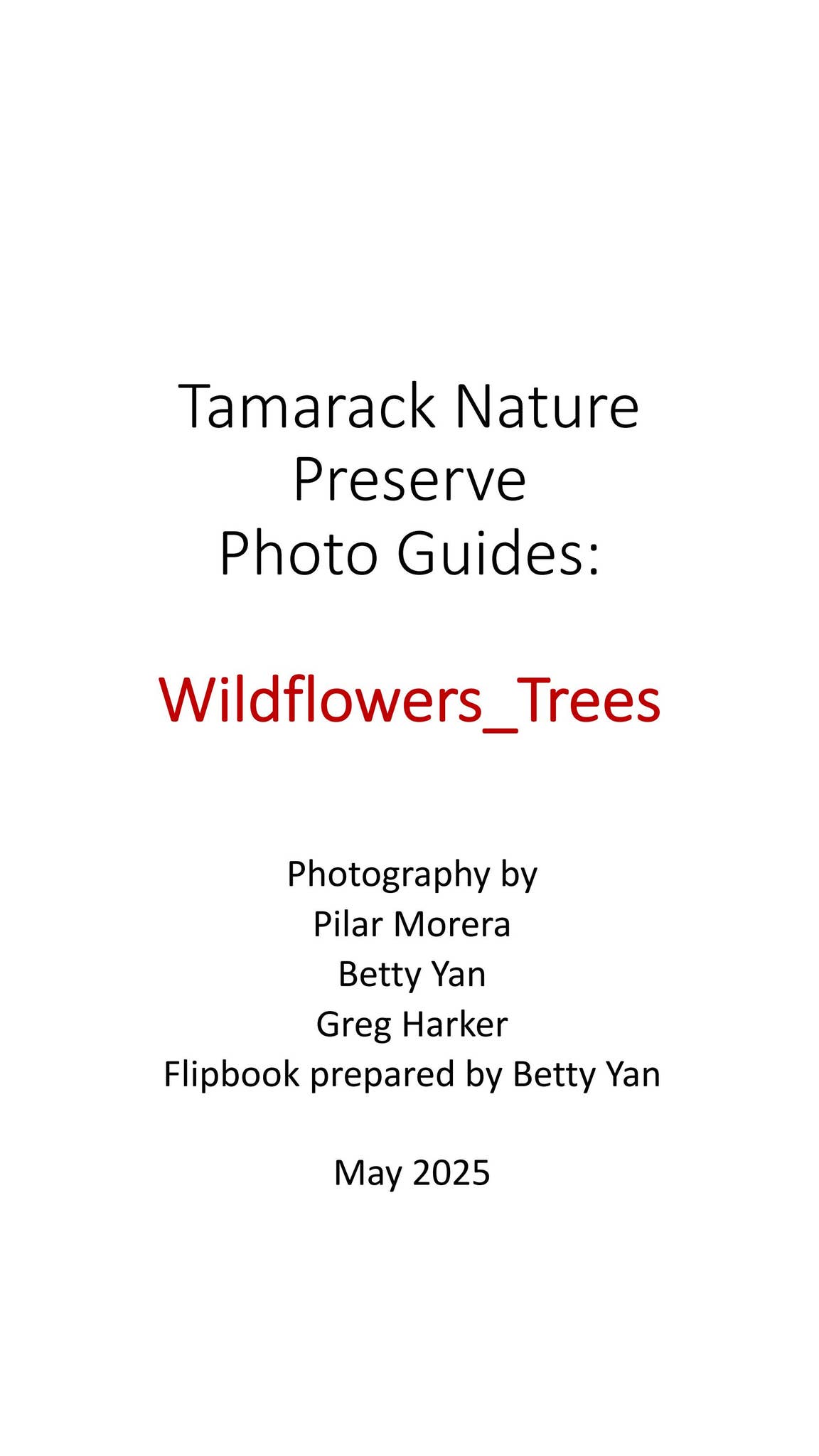 Tamarack preserve wildflowers & trees by SPLATnaturepreserve - Issuu
