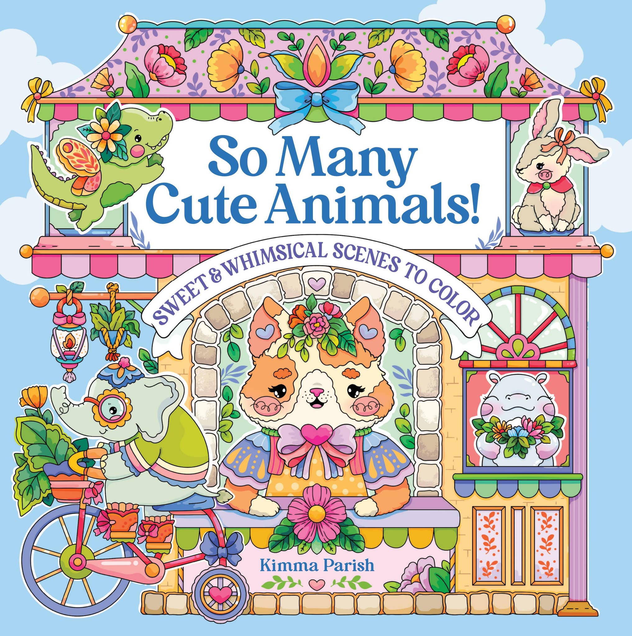 So Many Cute Animals! Sweet & Whimsical Scenes to Color by Sixth&Spring ...