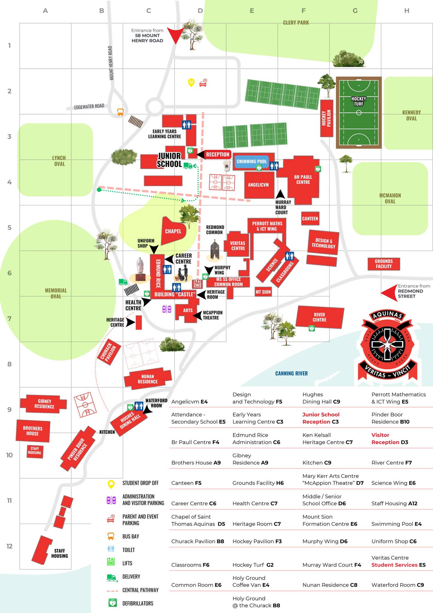 Aquinas College Map by Aquinas College WA - Issuu