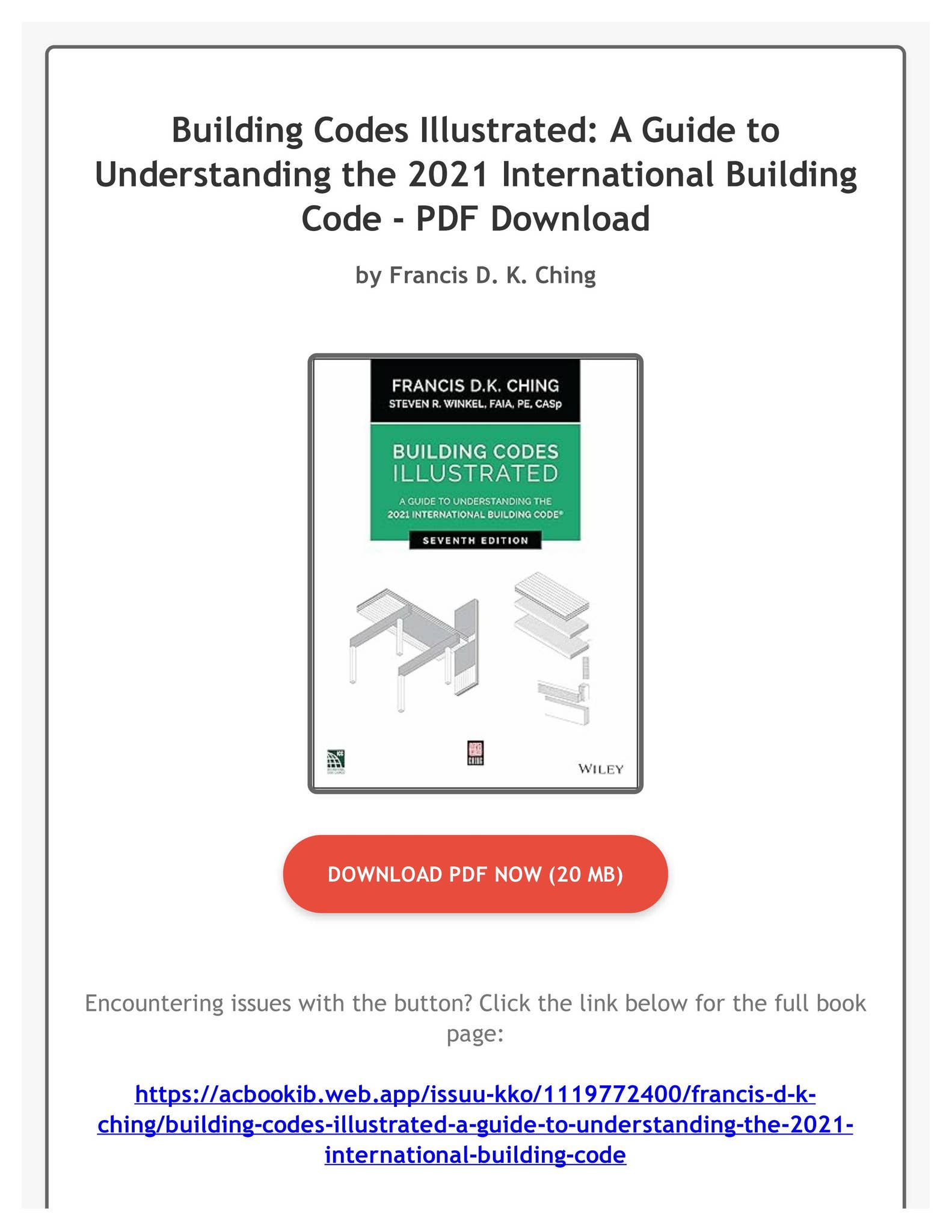 EBOOK Building Codes Illustrated: A Guide to Understanding the 2021 ...