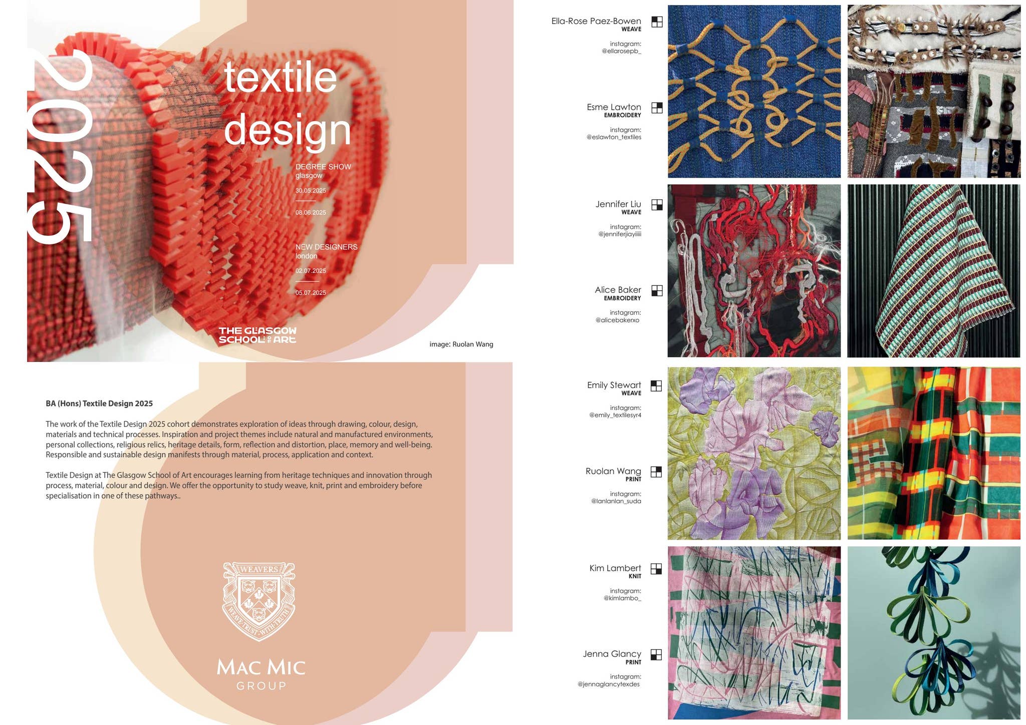 Textile Design 2025 by The Glasgow School of Art - Issuu