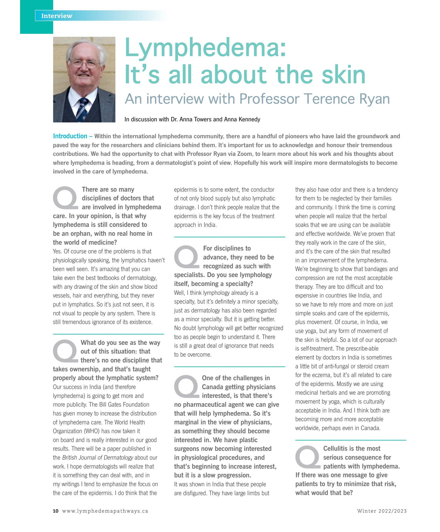 Lymphedema: It's all about the skin by Canadian Lymphedema Framework - Issuu