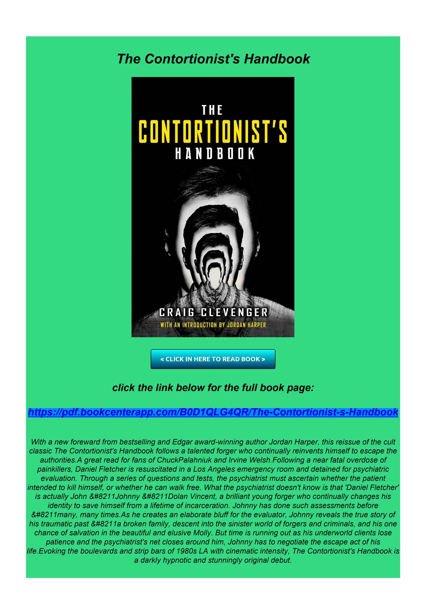 REad Boook The Contortionist's Handbook by novaleebridemercado - Issuu