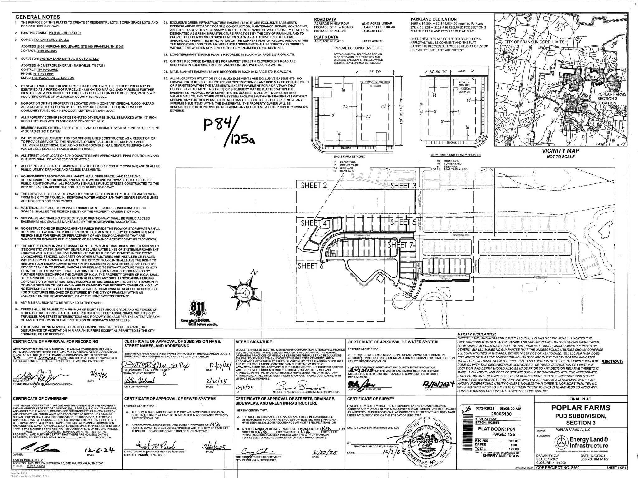 Poplar Farms Recorded Plat by Signature Homes - Issuu