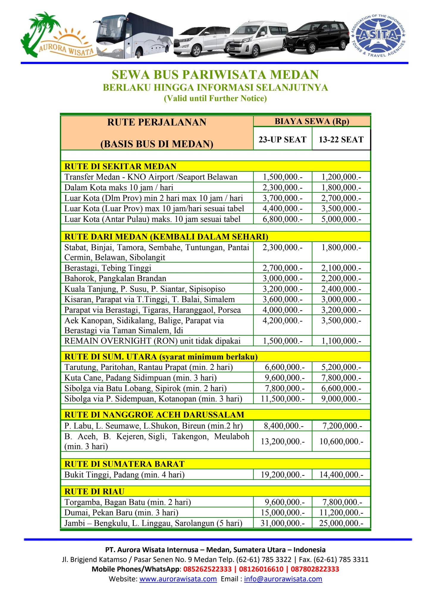 Sewa Bus Pariwisata Medan by Aurora Wisata Medan - Issuu