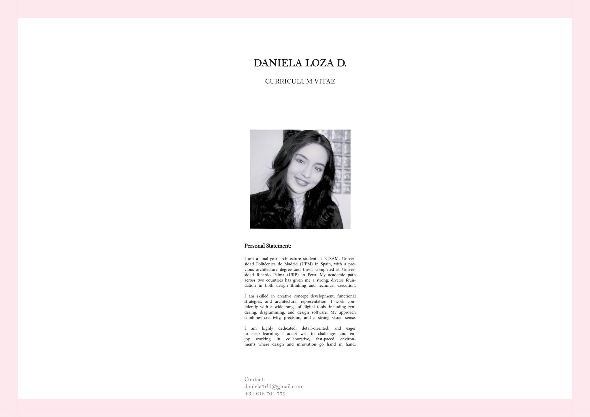 CV DANIELA LOZA D. by Daniela Loza Delgadillo - Issuu