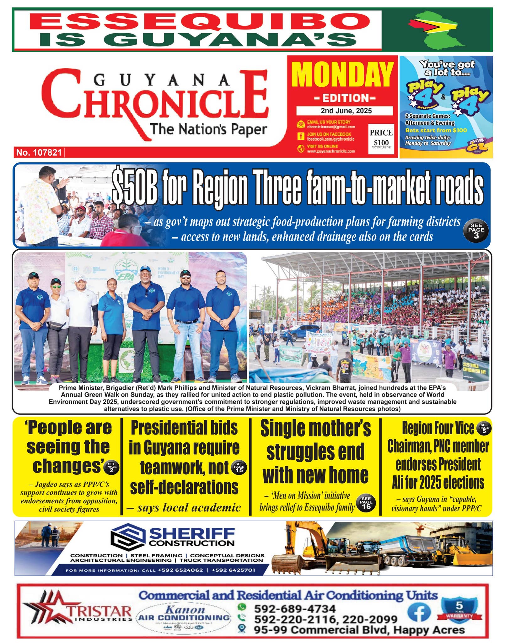 Guyana Chronicle E-Paper 02-06-2025 by Guyana Chronicle - Issuu