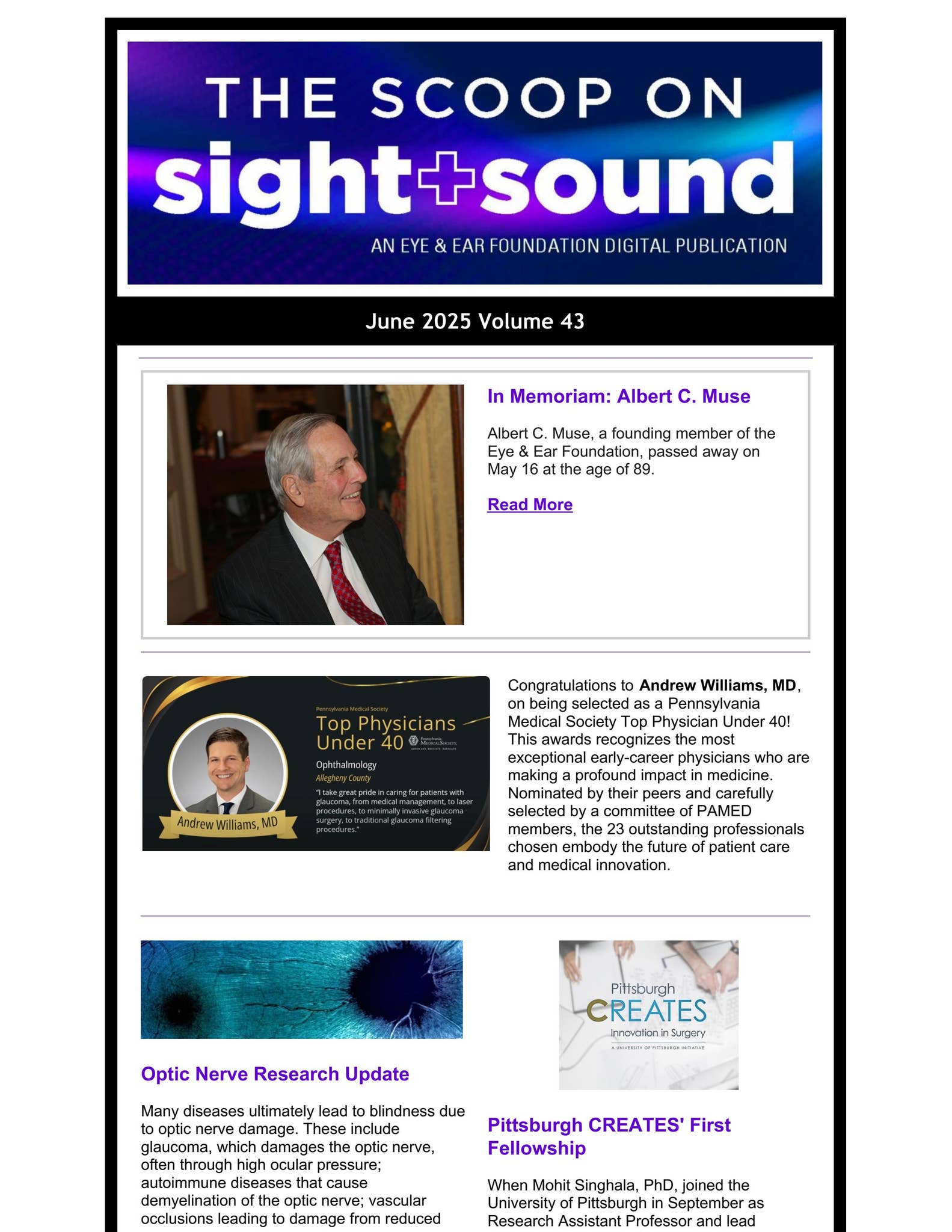 The Scoop, June 2025 by Eye & Ear Foundation of Pittsburgh - Issuu