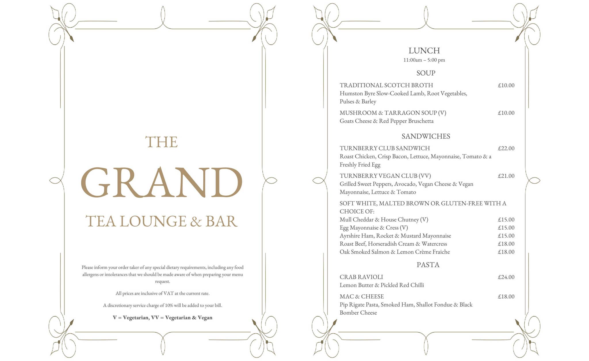 Grand Tea Lounge Lunch Menu by Eva Kerr - Issuu