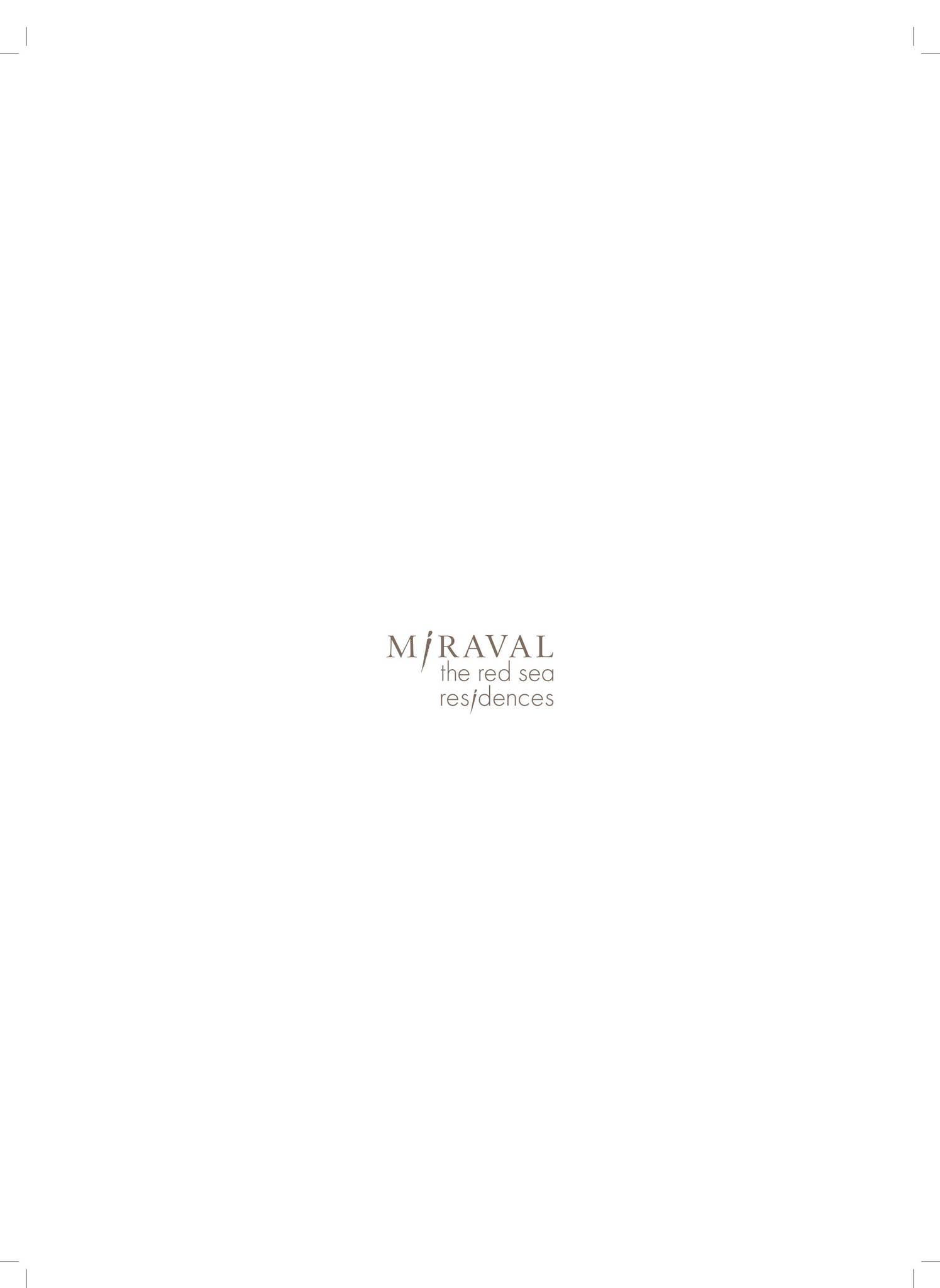 Miraval The Red Sea Residences Brochure by Miraval Resorts & Spas - Issuu