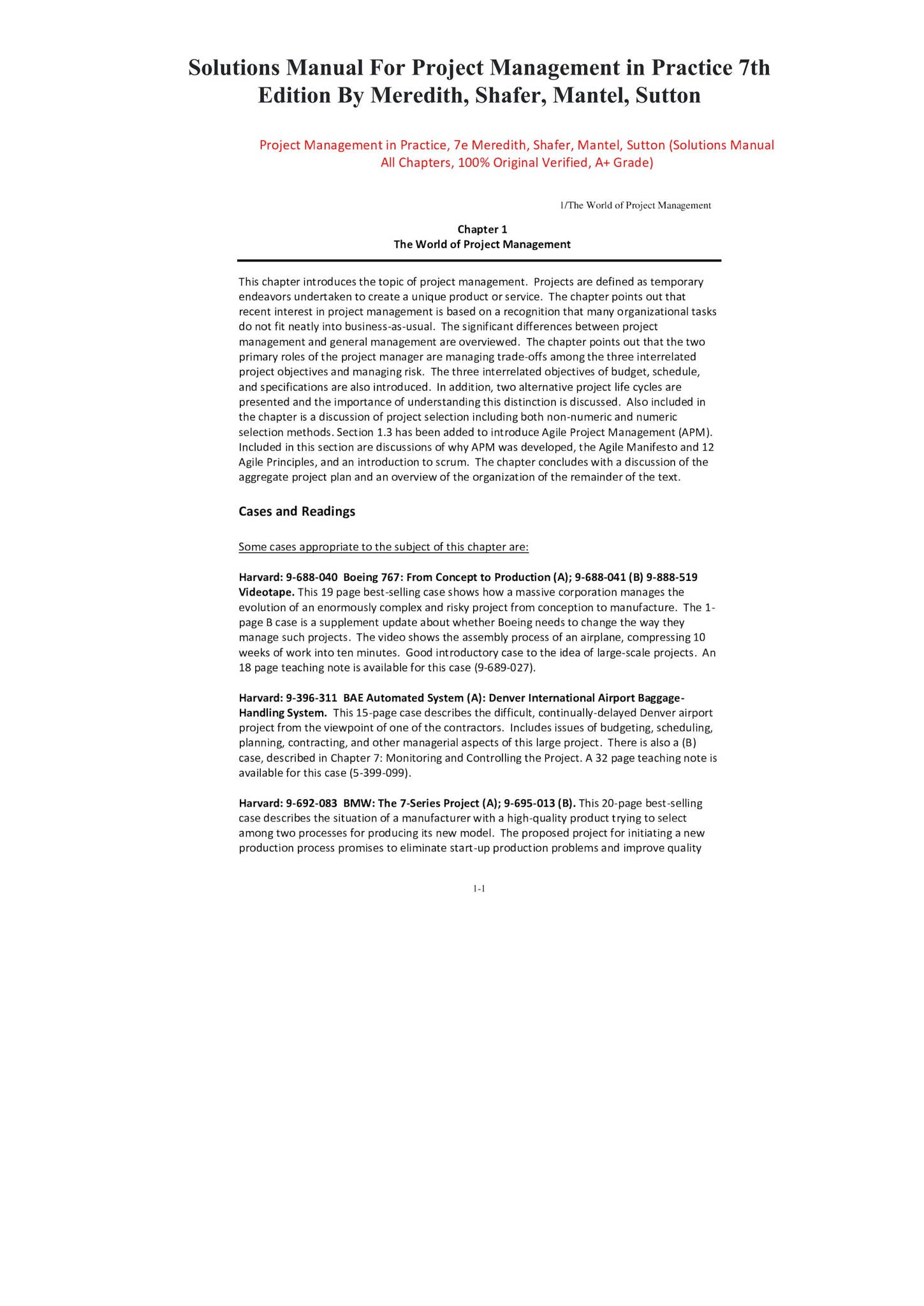 Solutions Manual For Project Management in Practice 7th Edition By ...