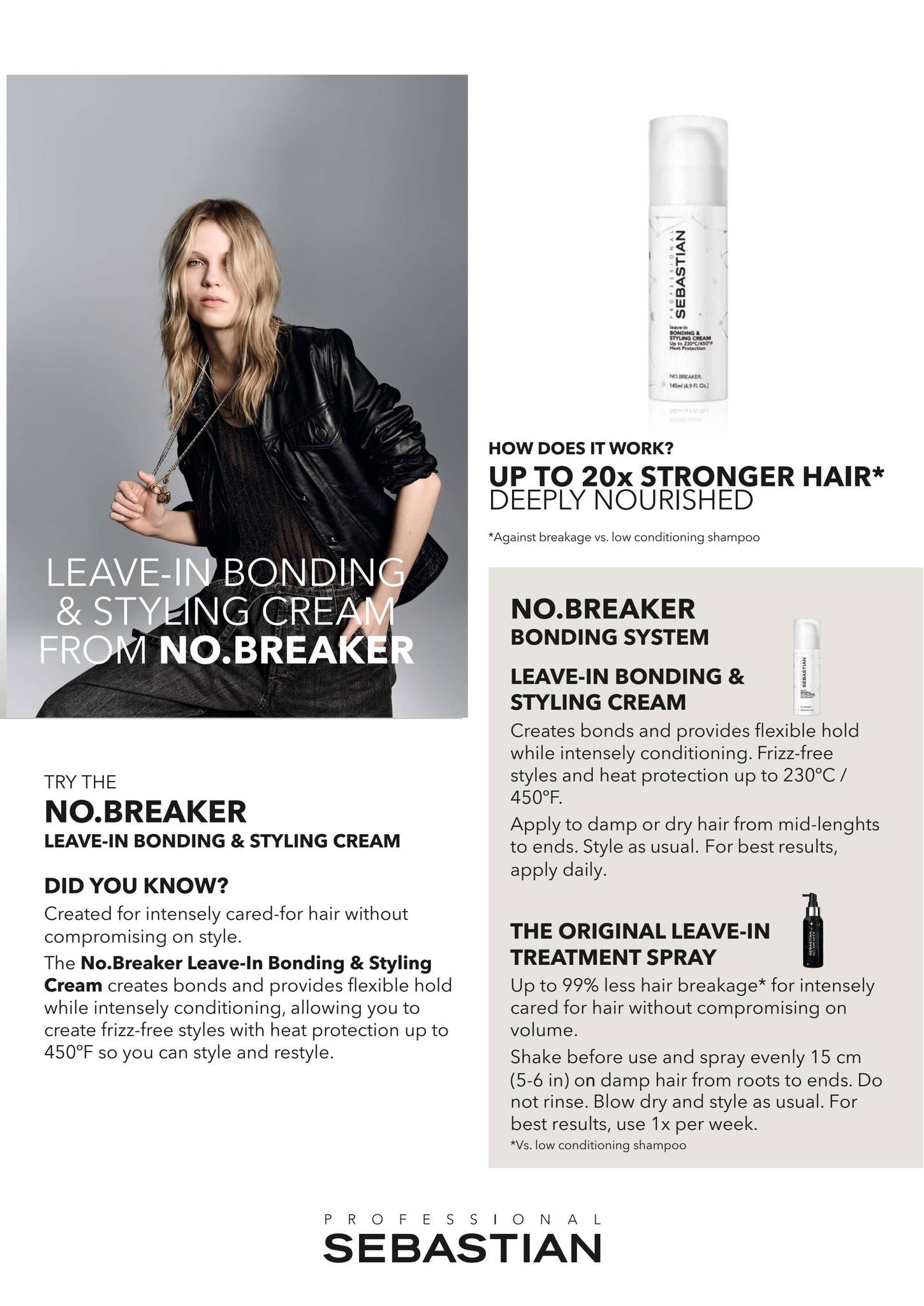 Sebastian No. Breaker Leave In Cream One-Pager by Wella Brand Education ...