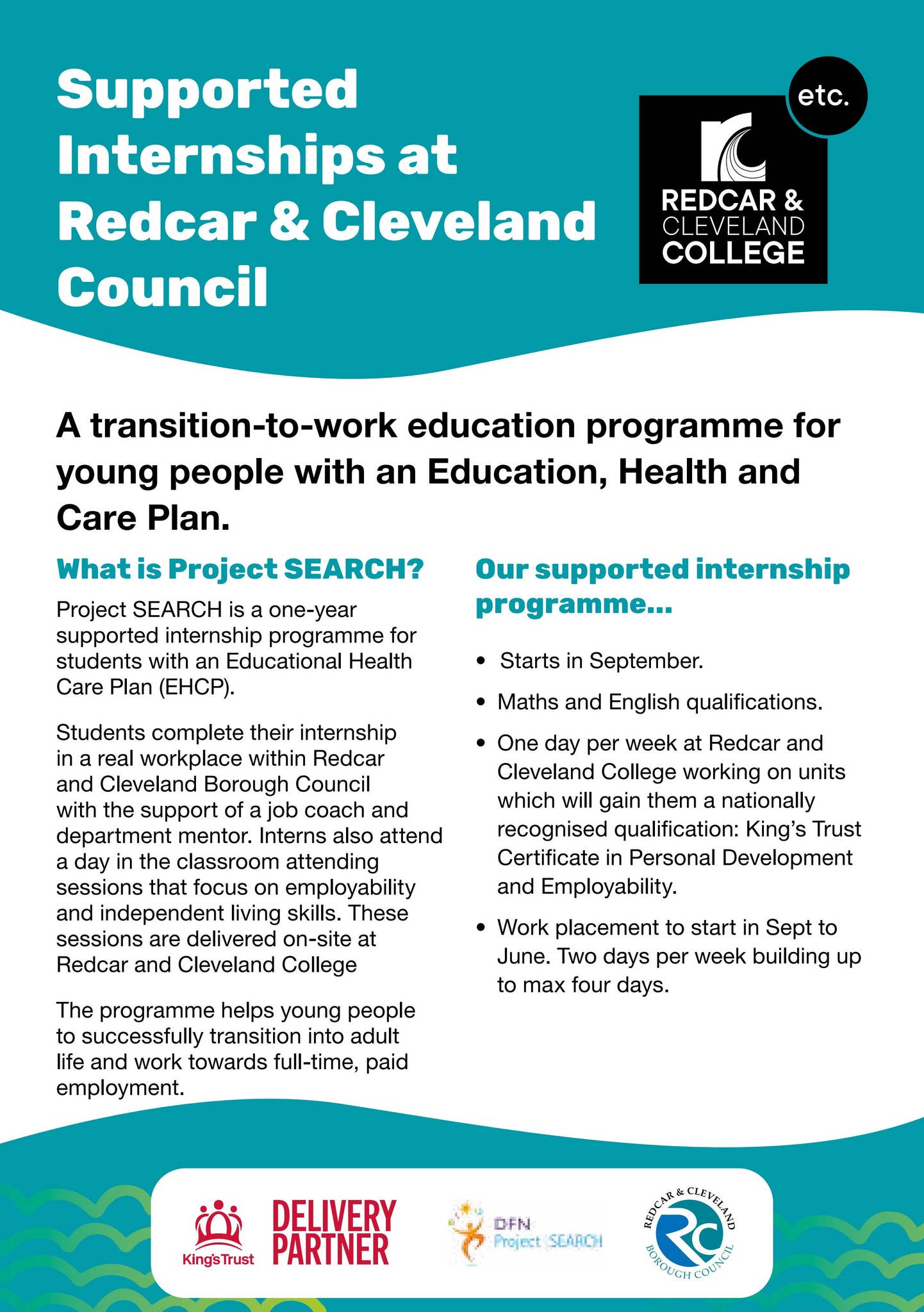 Supported Internship Programme Redcar Council 2 by etcgroup - Issuu