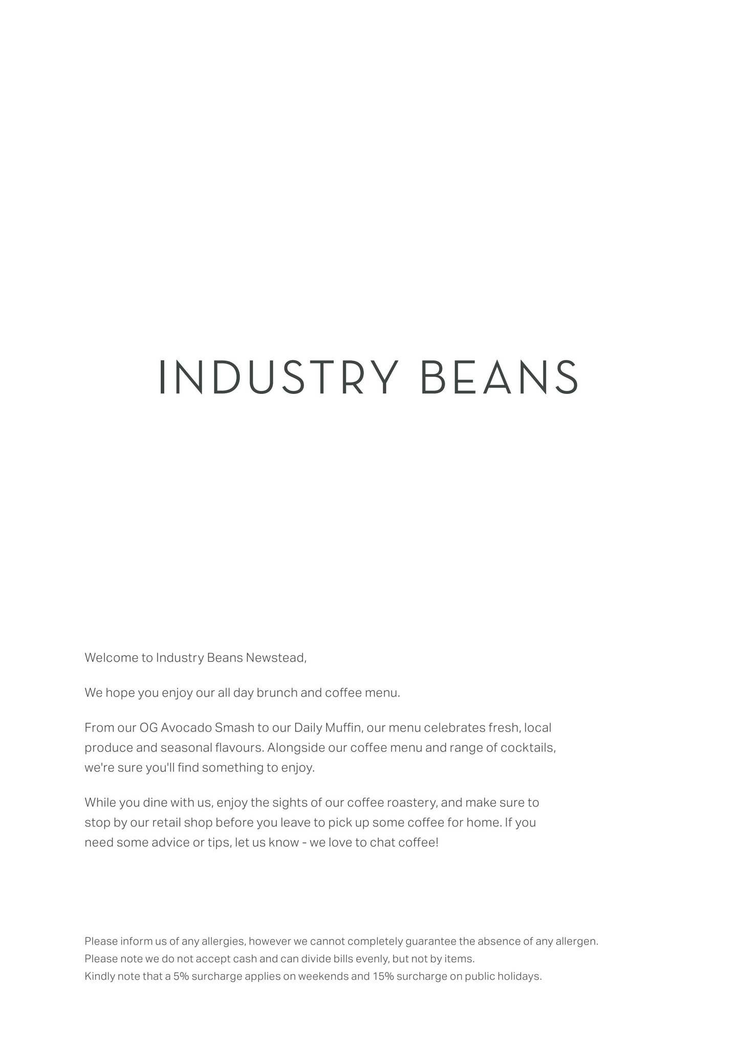 Industry Beans Newstead Winter 25 Menu by industrybeans - Issuu
