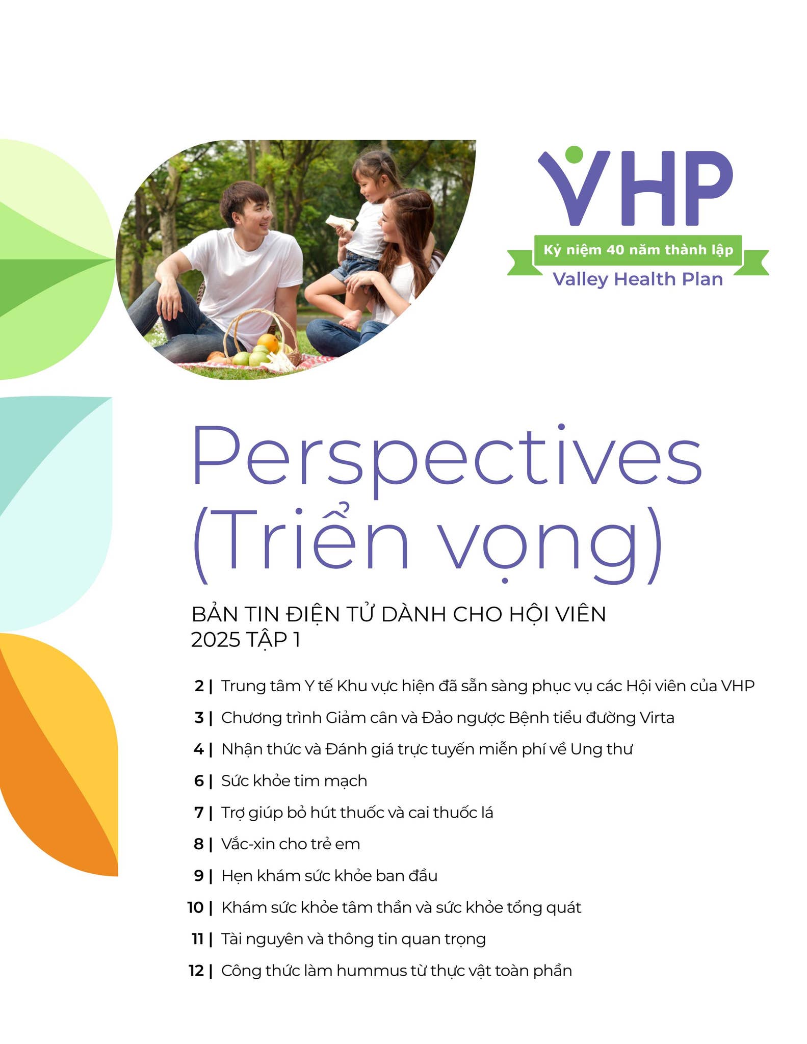 VHP Perspectives Newsletter Vol 1 2025 VN by Valley Health Plan - Issuu