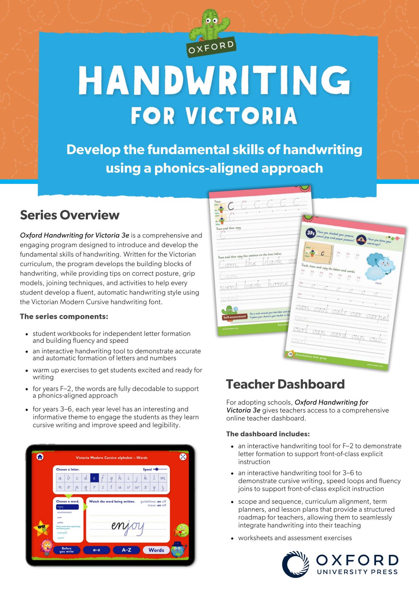 Oxford Handwriting for Victoria Flyer by OUPANZ - Issuu