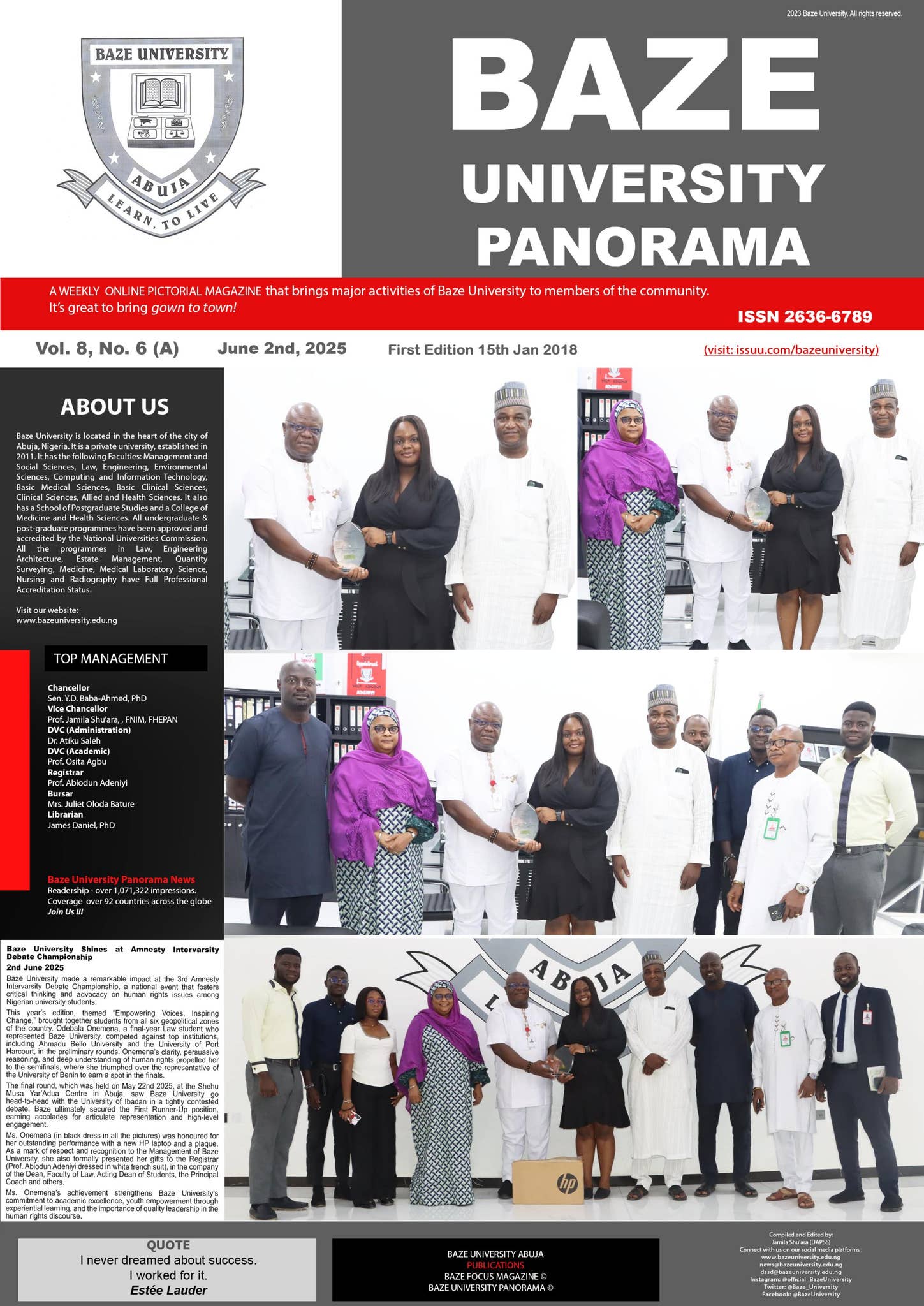 BAZE UNIVERSITY PANORAMA NEWS (2nd June 2025) .png by Baze University ...