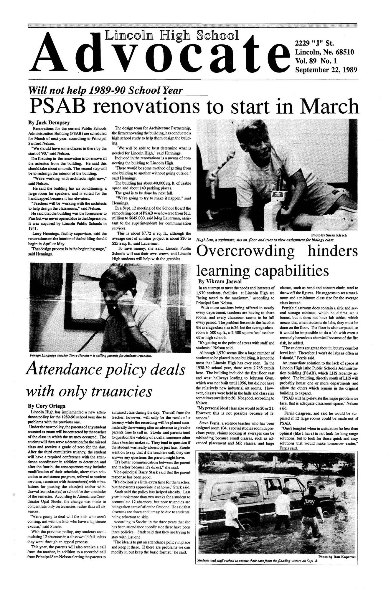 LHS Advocate 1989-1990 by Lincoln Public Schools Library Media ...