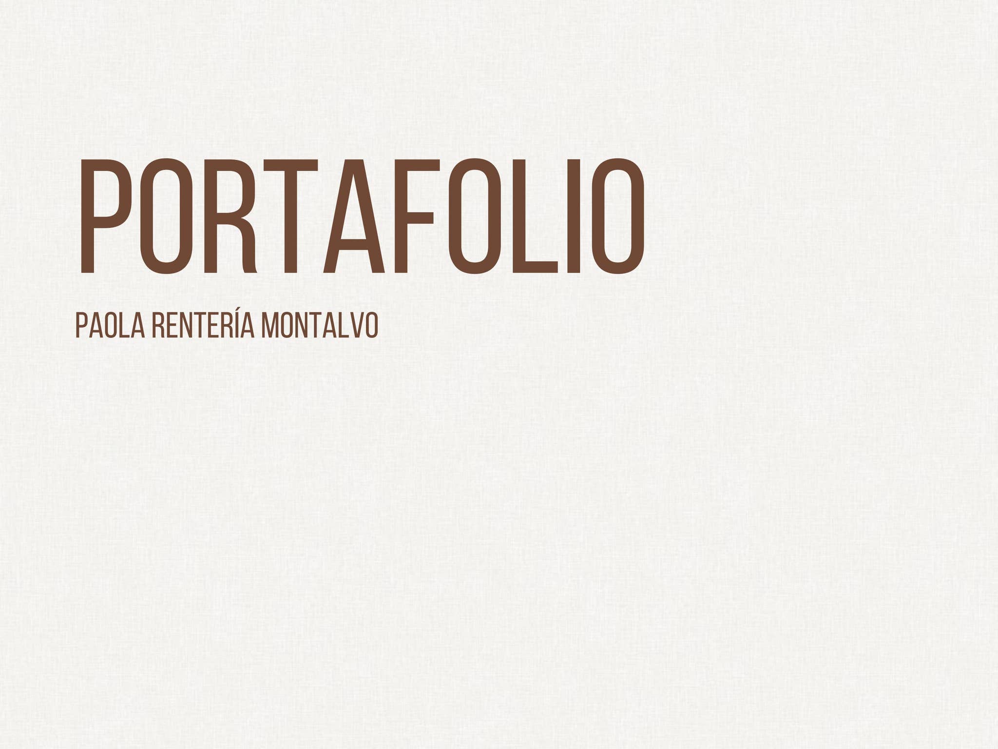 PORTAFOLIO by Paola Rentería M - Issuu