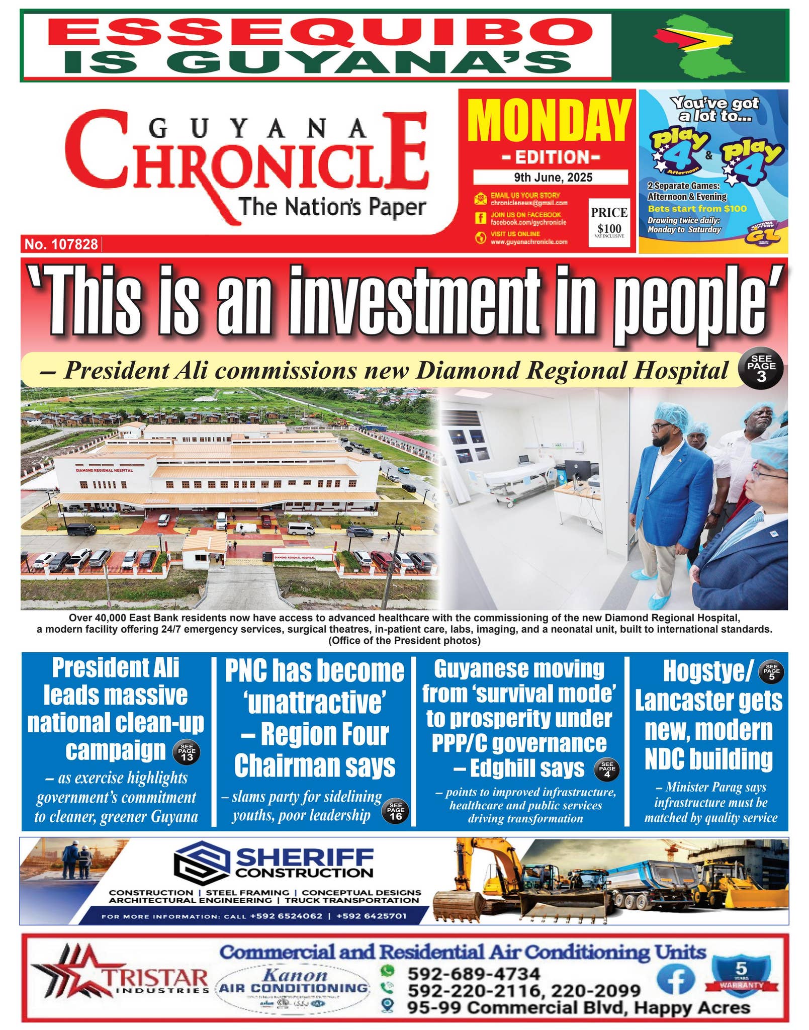 Guyana Chronicle E-Paper 09-06-2025 by Guyana Chronicle - Issuu