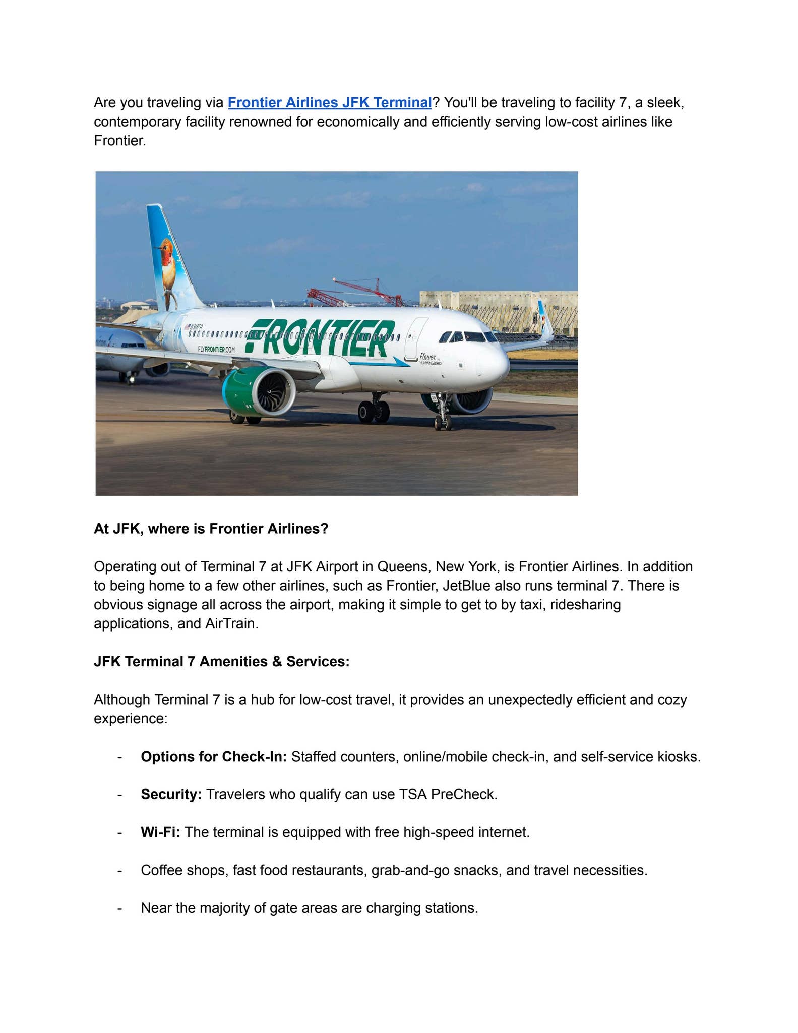 Frontier Airlines JFK Terminal +1-888-839-0502 by Terminalsguides - Issuu