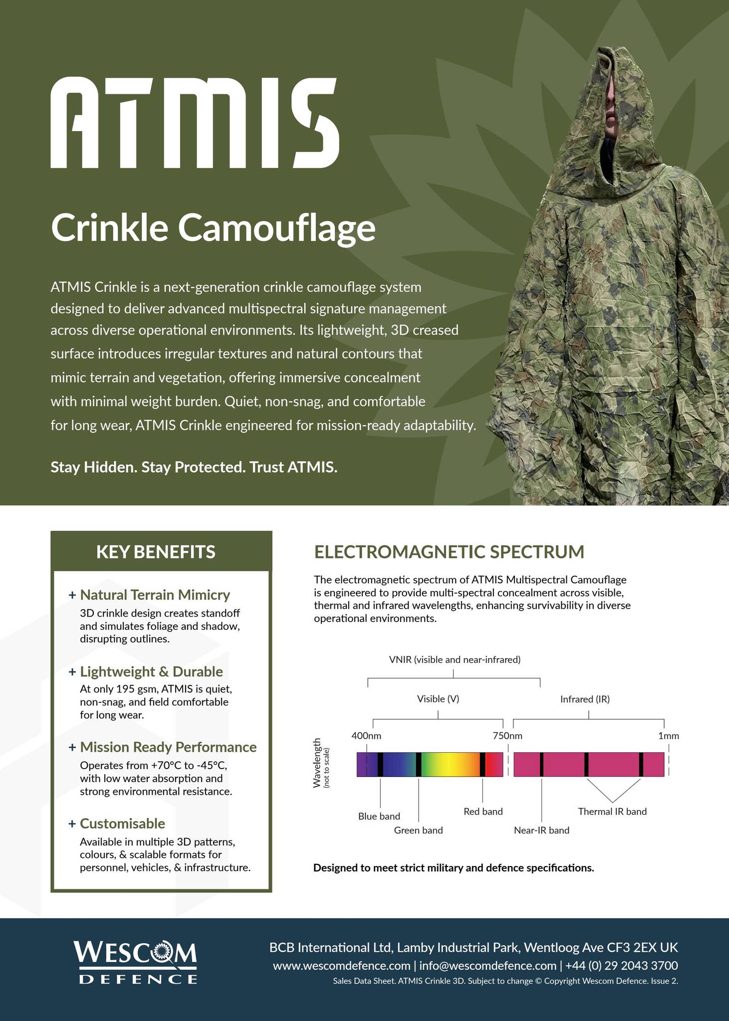 ATMIS Crinkle Camouflage Sales Sheet by Wescom Group - Issuu