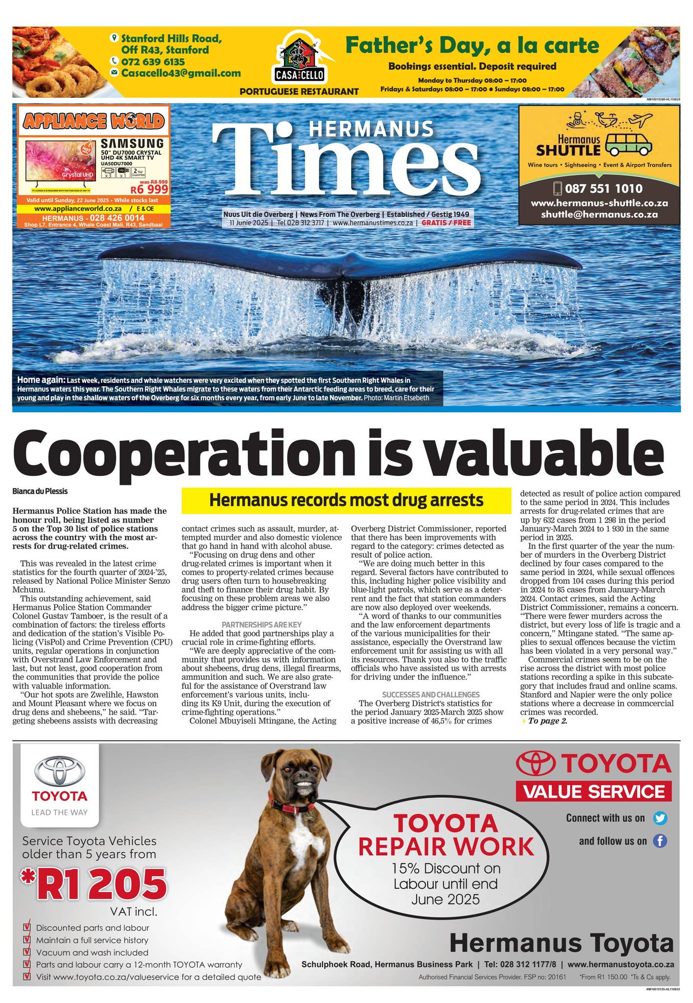 Hermanus Times - E-Edition - 11 June 2025 by Novus Media - Issuu