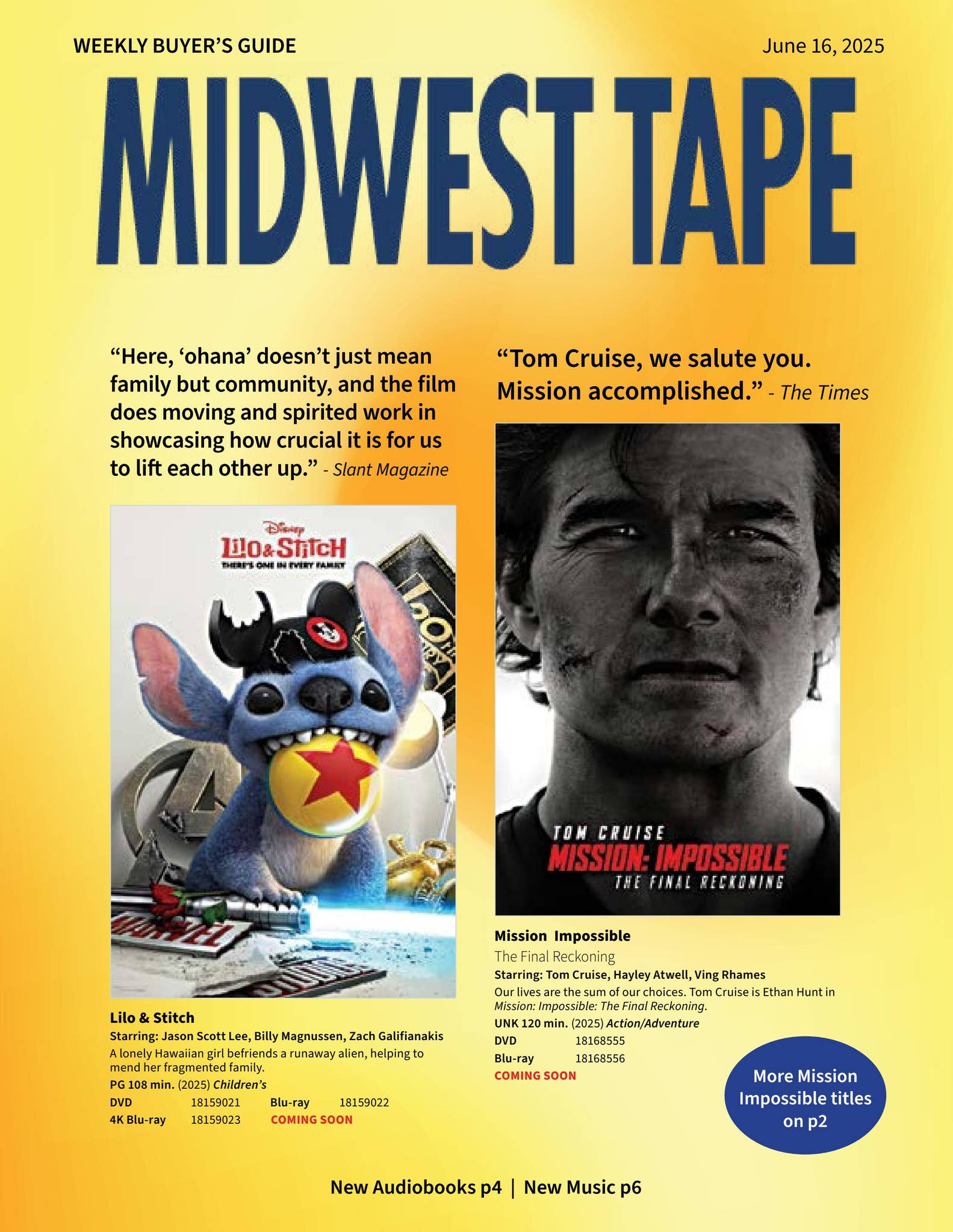 Midwest Tape Weekly June 16, 2025 by Midwest Tape - Issuu