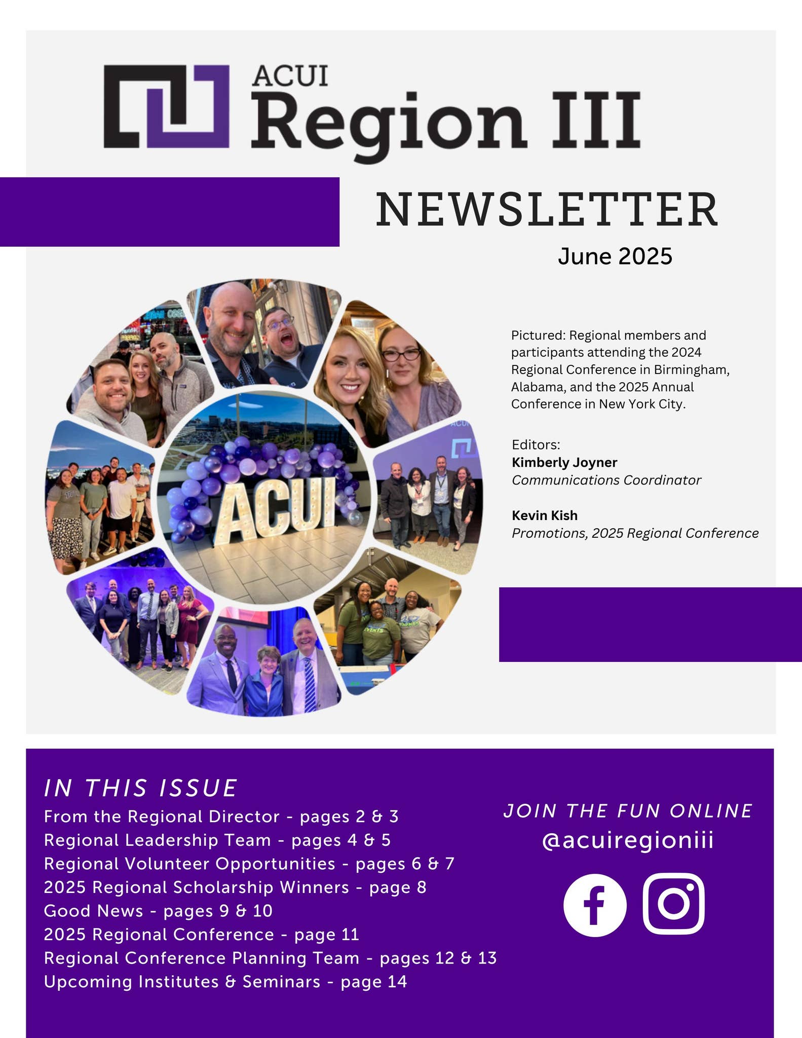 Region III June 2025 Newsletter by ACUI - Issuu