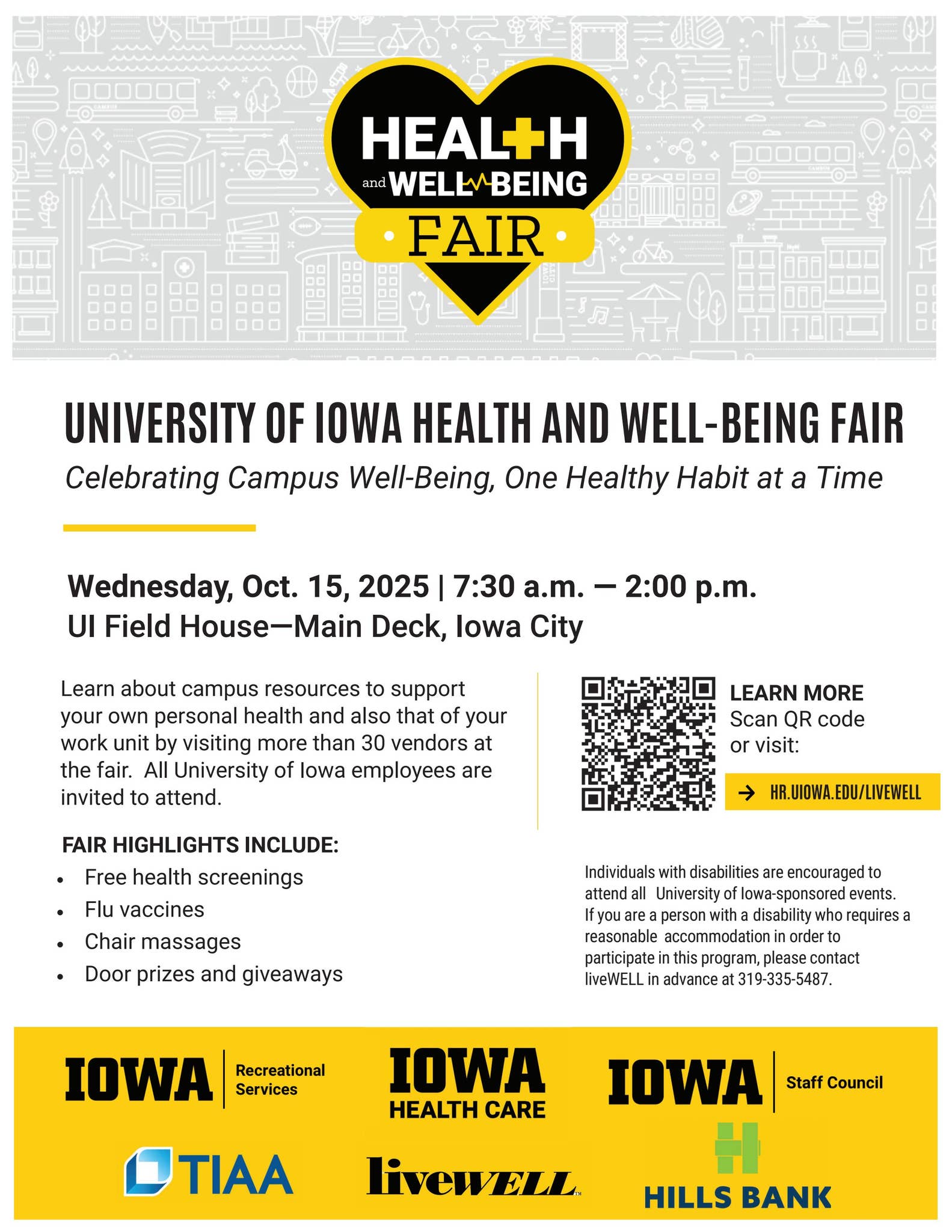 2025 Health Fair Flyer by liveWELL program at University of Iowa - Issuu