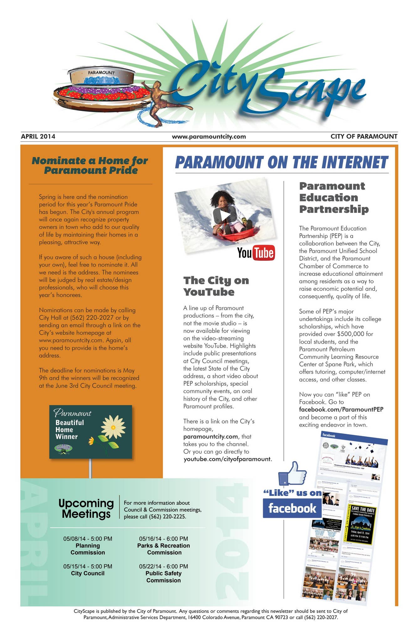 CityScape April 2014 by City of Paramount - Issuu